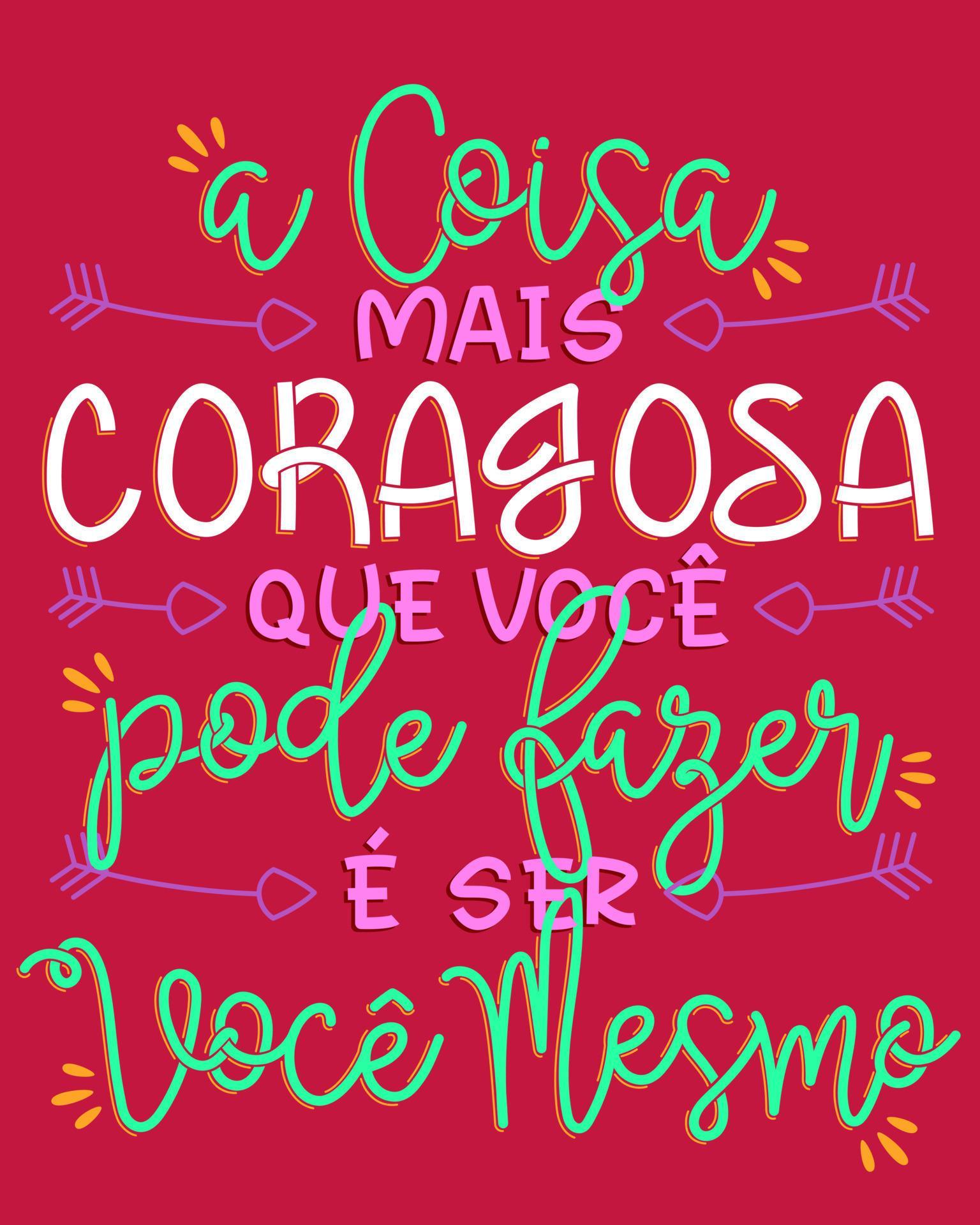 Encouraging poster lettering in Brazilian Portuguese. Translation - The ... Encouraging poster lettering in Brazilian Portuguese. Translation - The ...