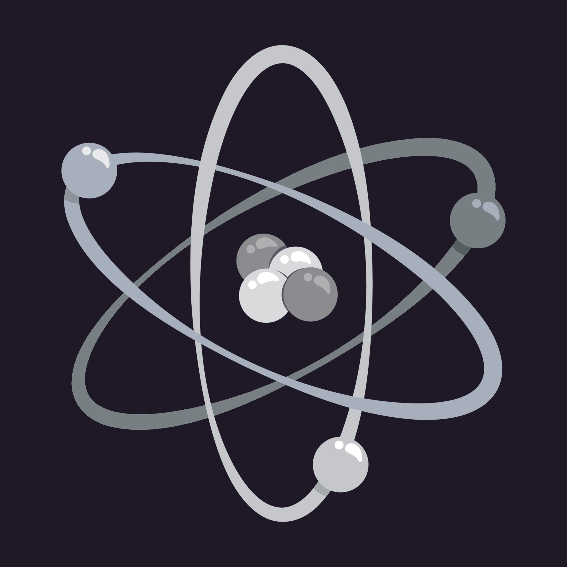 Atom With Electrons In Orbit Vector Illustration Physical Science Graphic 17371148 Vector Art At