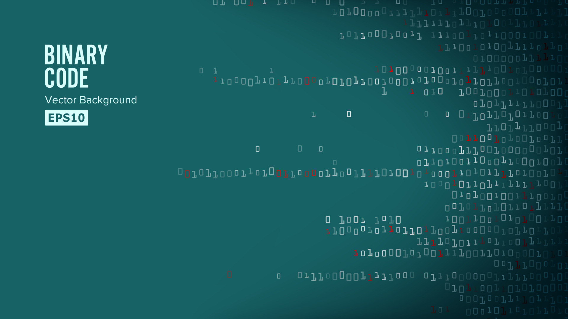 Binary Code Background Vector Algorithm Binary Data Code Decryption And Encoding Row Matrix