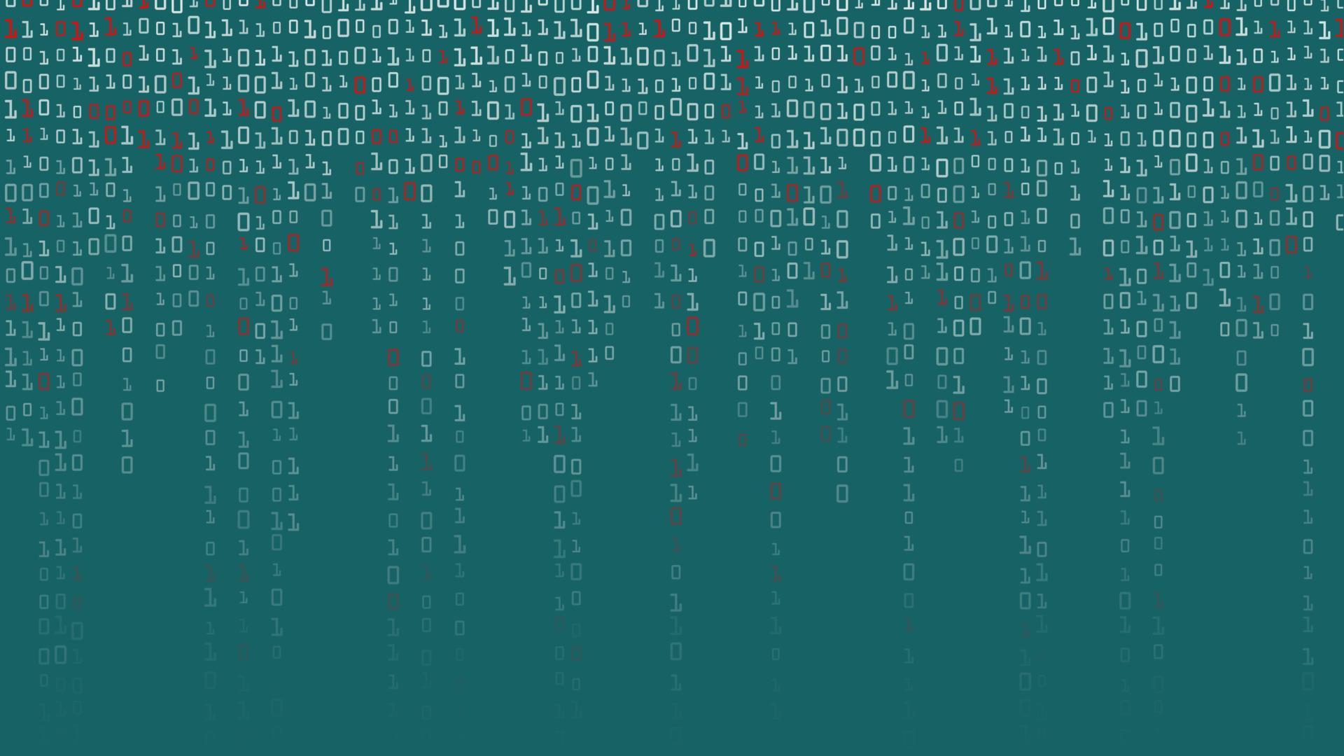 Binary Code Background Vector. High-Tech Matrix Background With Digits ...