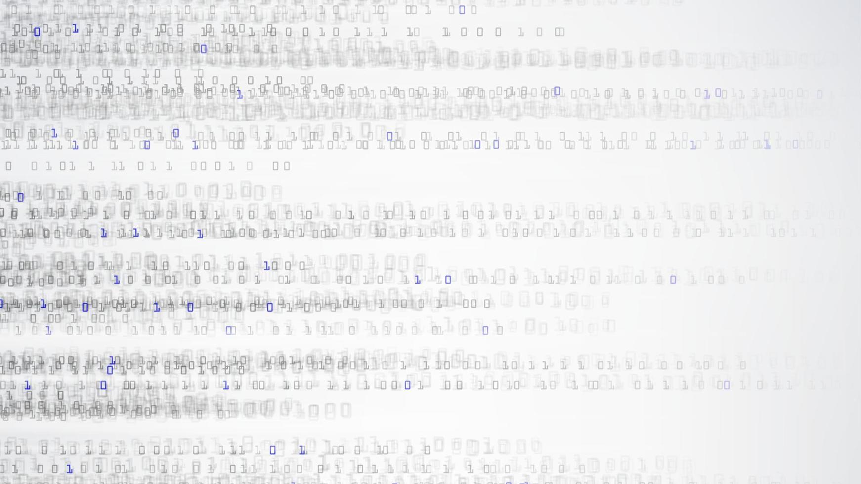 Binary Background Matrix Style Binary Background With Falling Numbers Vector Illustration