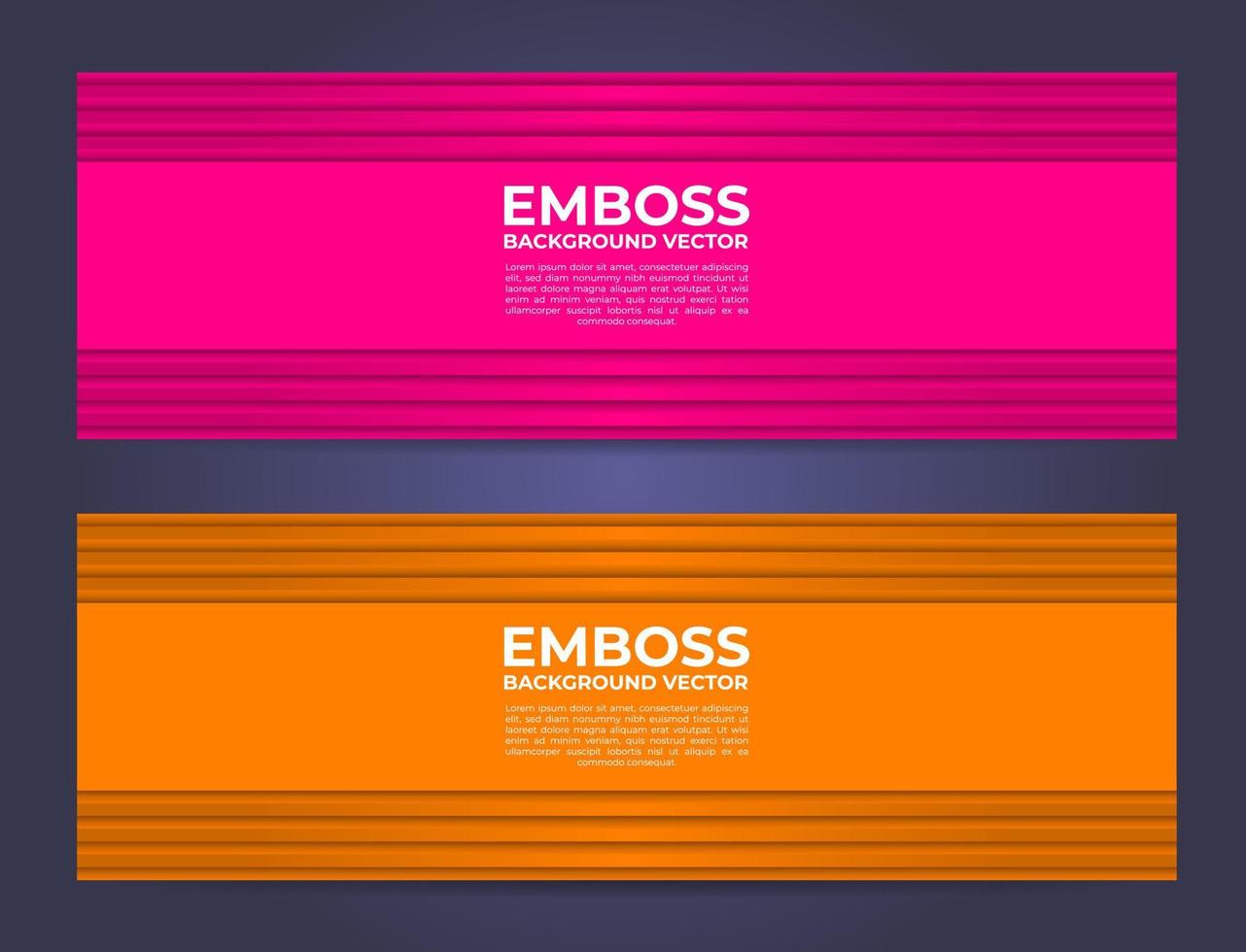 Minimalist abstract banner vector, modern embossed background with ...