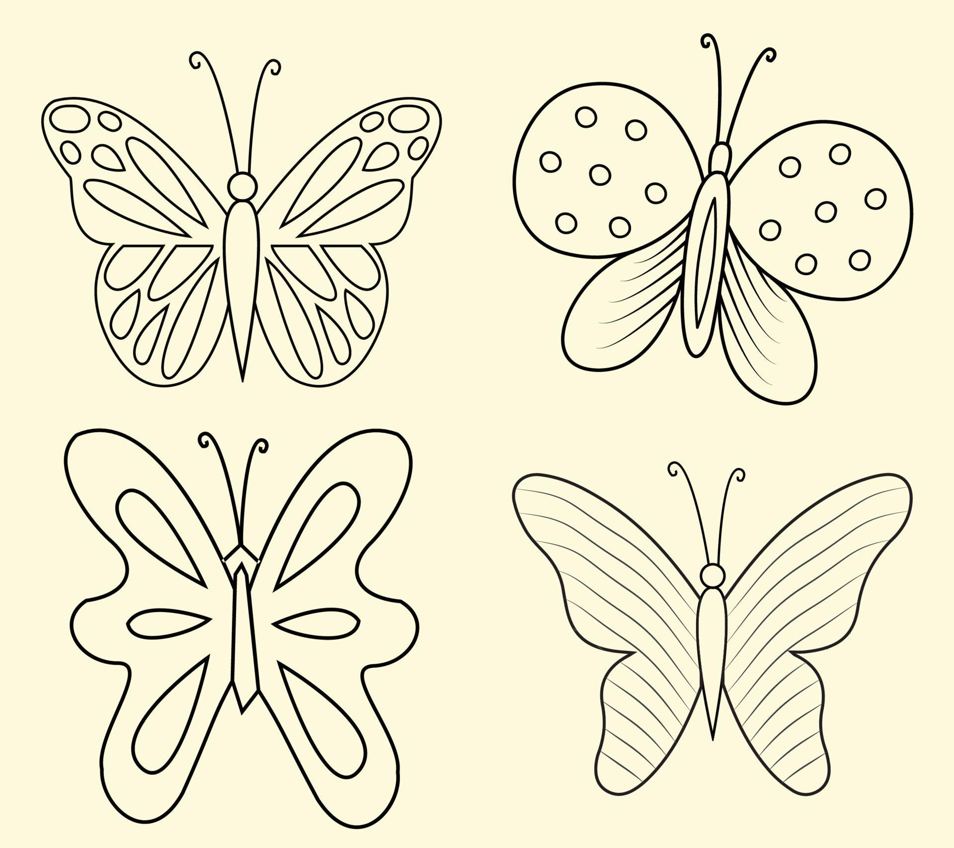 Butterfly silhouette icons vector set 17372308 Vector Art at Vecteezy Butterfly silhouette icons vector set 17372308 Vector Art at Vecteezy