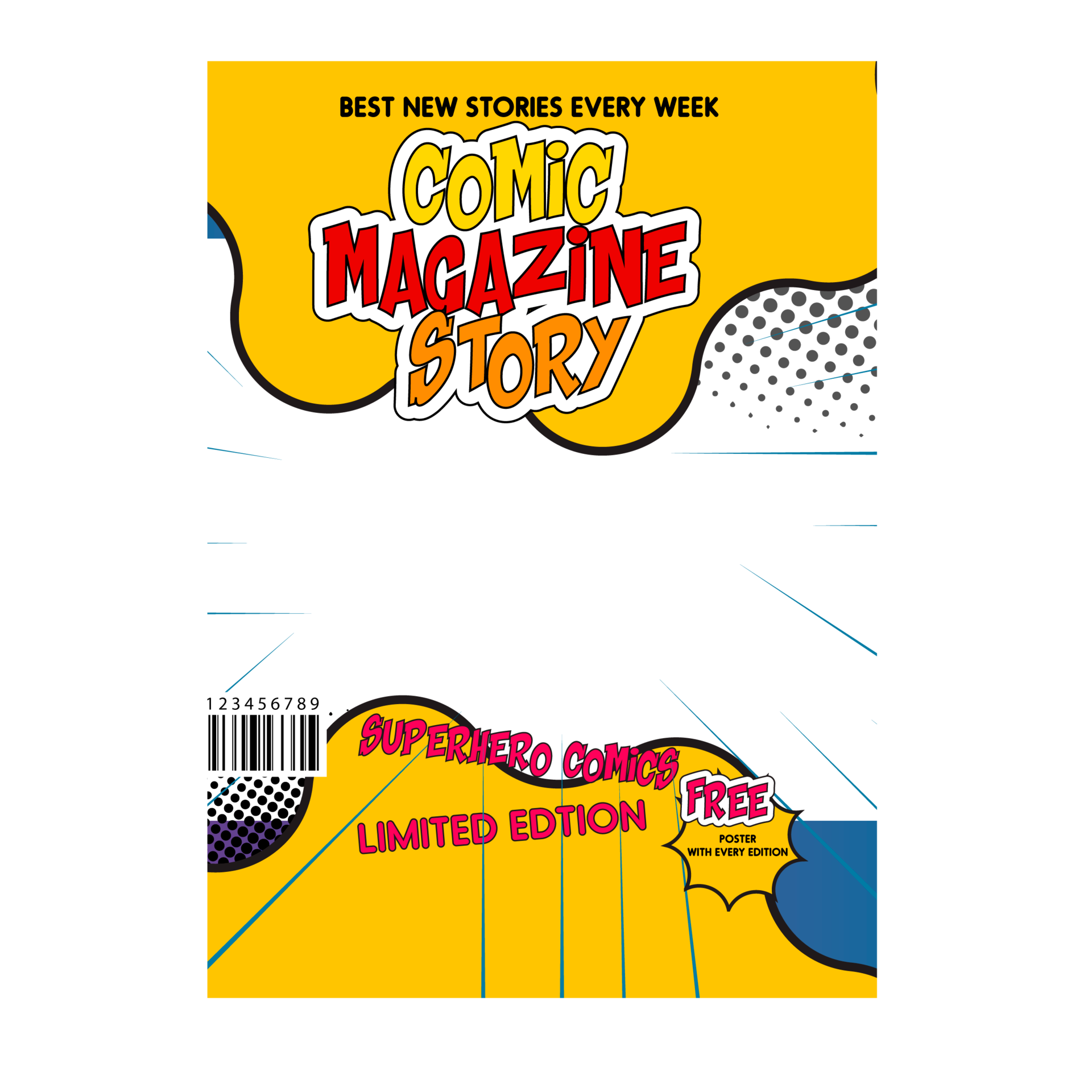 Free Comic Cover Vorlagendesign 17373141 PNG With Transparent Background free-comic-cover-vorlagendesign-17373141-png-with-transparent-background