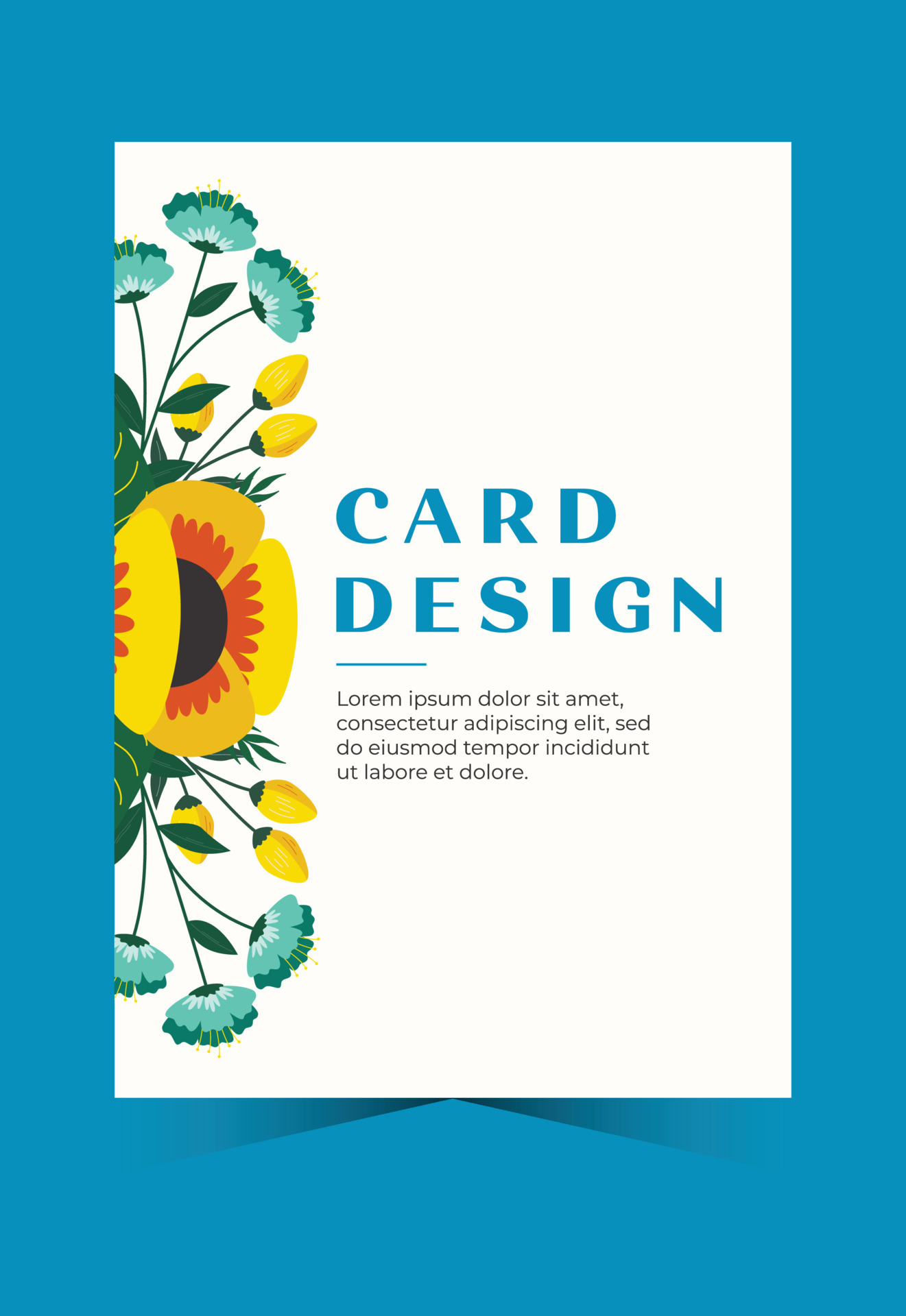 Flower Wedding Invitation Card Floral Card Design Design Card Floral