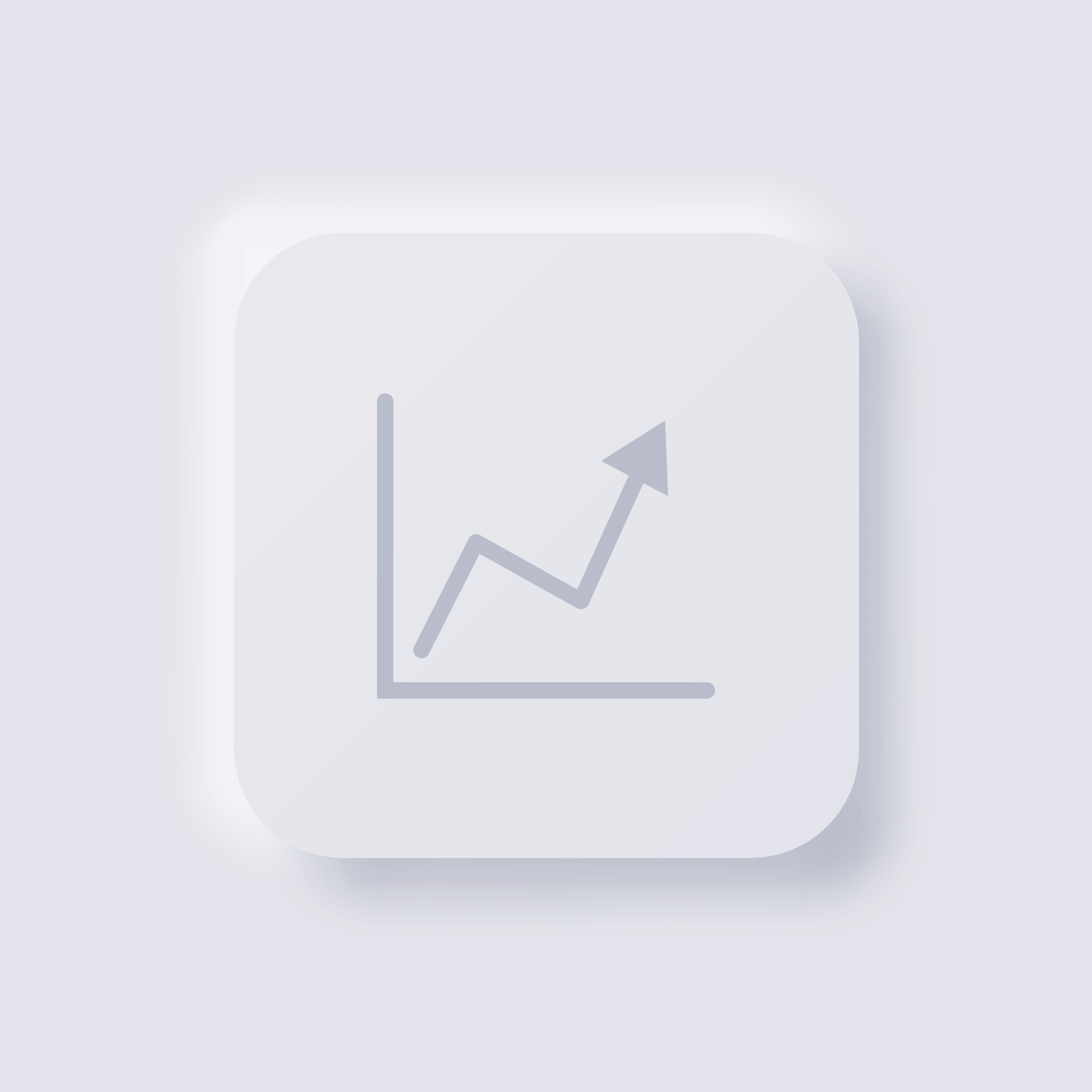 Graph Icon White Neumorphism Soft Ui Design For Web Design Application Ui And More Button