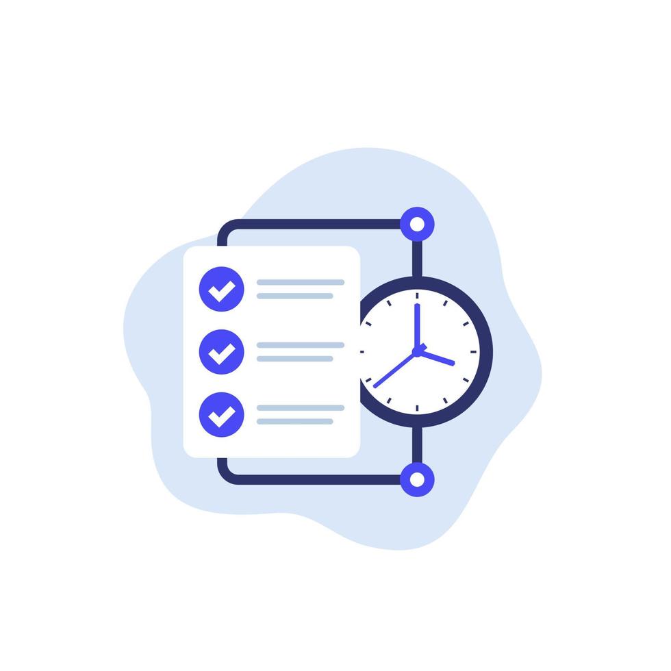 Timesheet Time Tracking Vector Icon 17377033 Vector Art At Vecteezy
