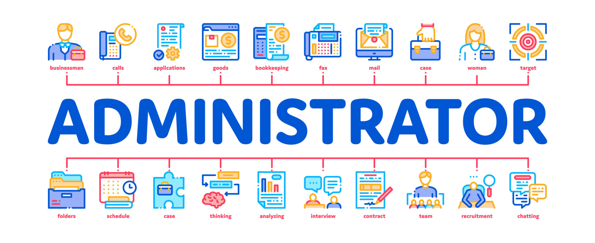 Administrator Business Minimal Infographic Banner Vector 17377592 ... Administrator Business Minimal Infographic Banner Vector 17377592 ...