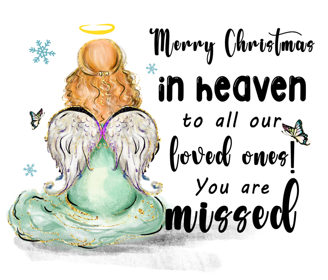 Free Merry Christmas Tshirt Design Heaven Cute Png 17384364 Png With