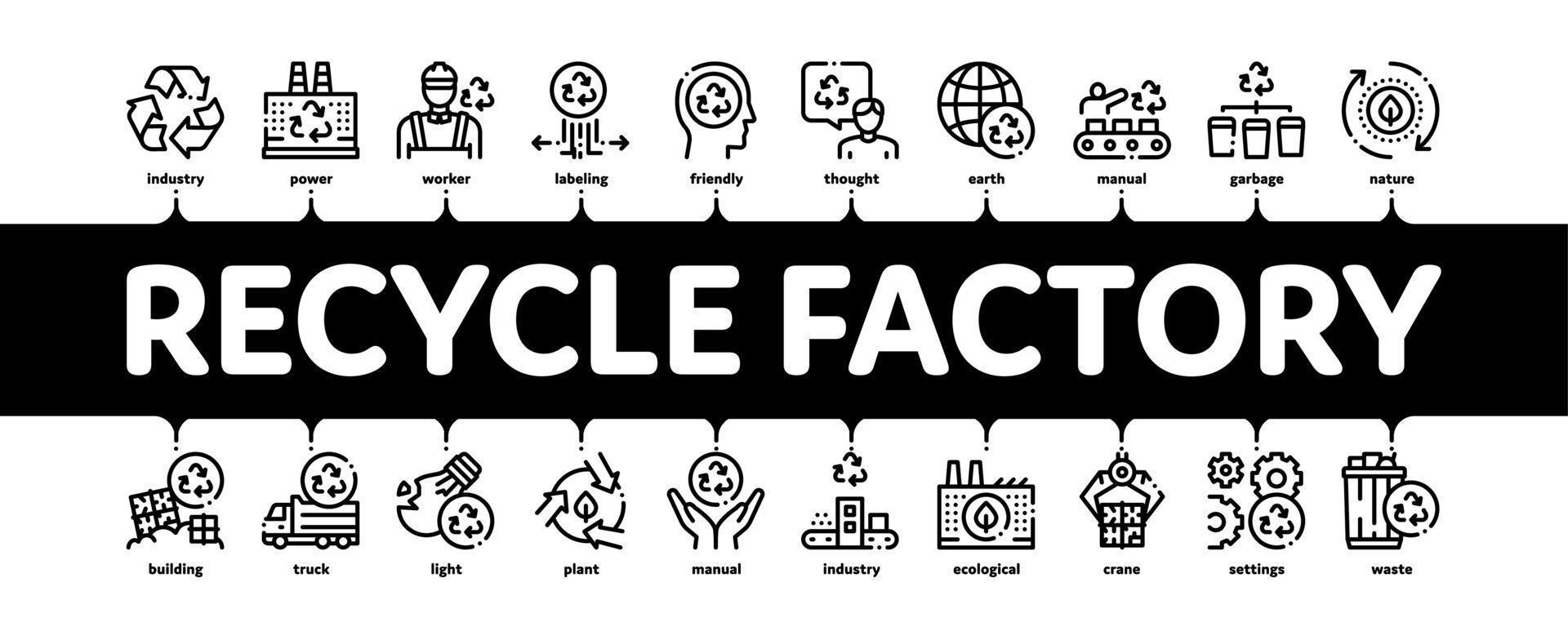 Recycle Factory Ecology Minimal Infographic Banner Vector 17384608 ... Recycle Factory Ecology Minimal Infographic Banner Vector 17384608 ...