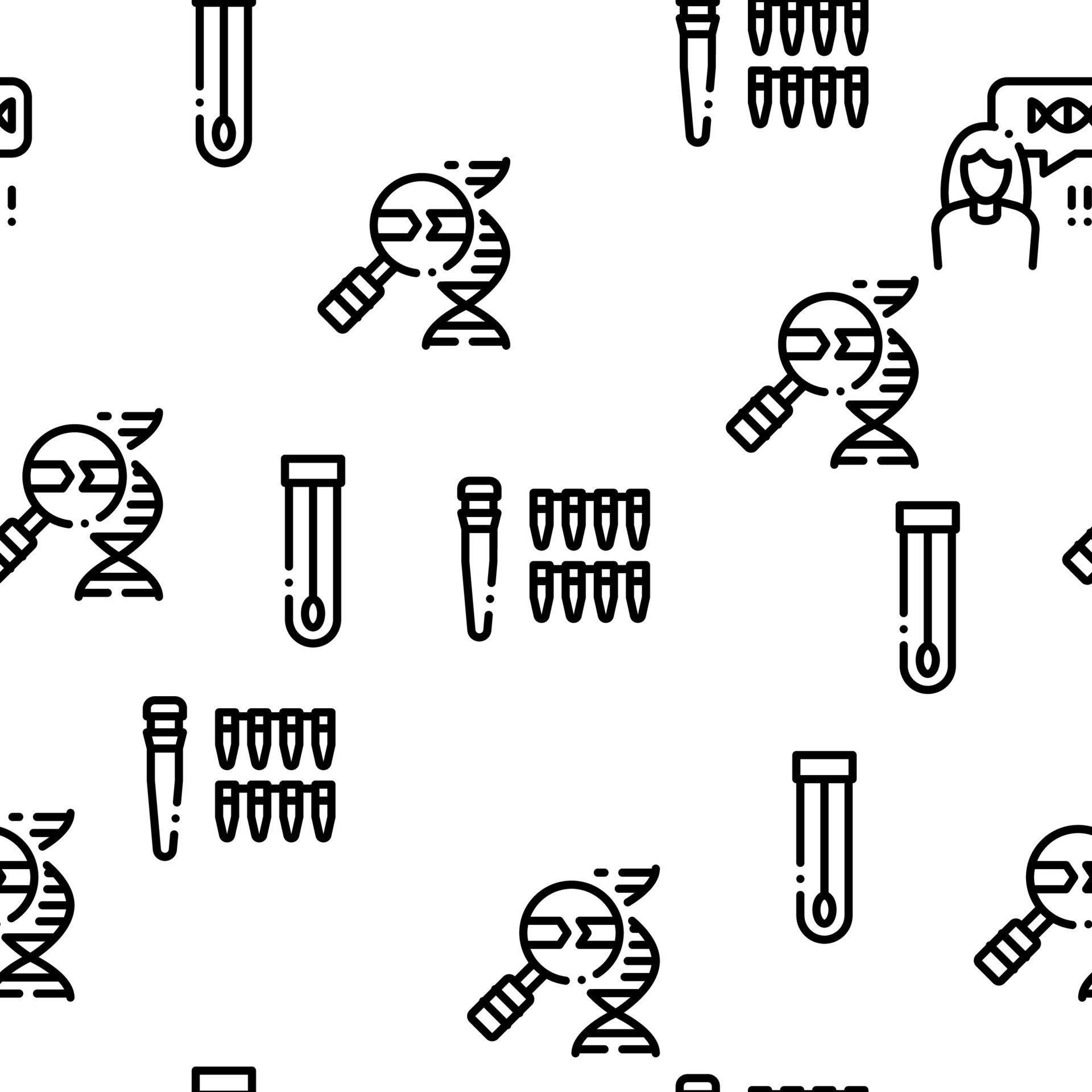 Paternity Test Dna Seamless Pattern Vector 17384936 Vector Art At Vecteezy