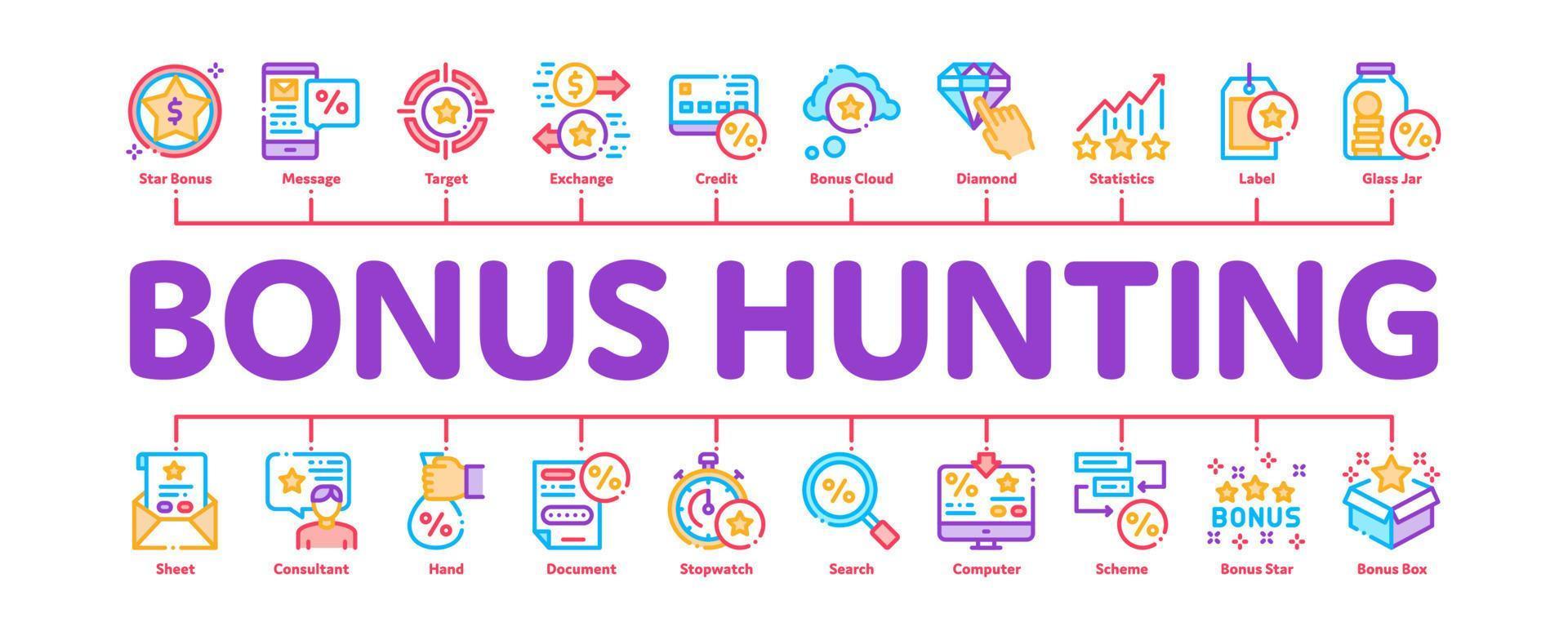 Bonus Hunting Minimal Infographic Banner Vector 17387323 Vector Art at Vecteezy