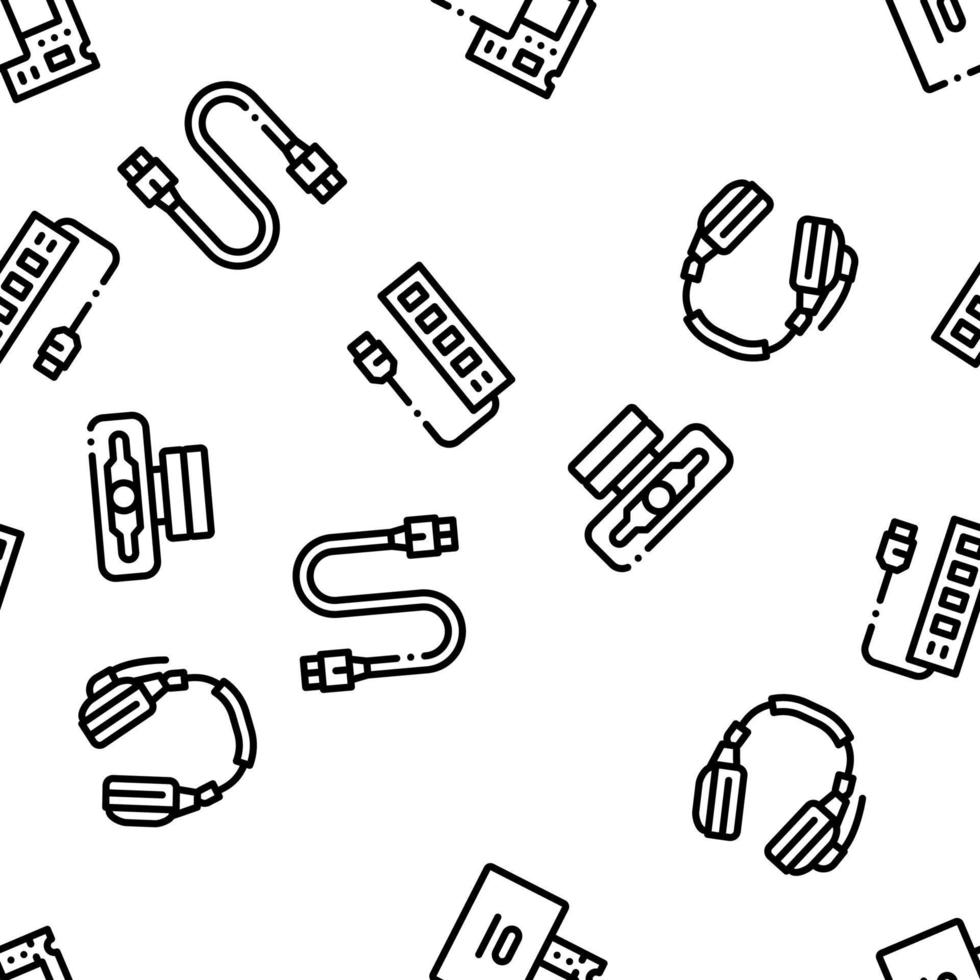 Computer Technology Seamless Pattern Vector 17388575 Vector Art at Vecteezy