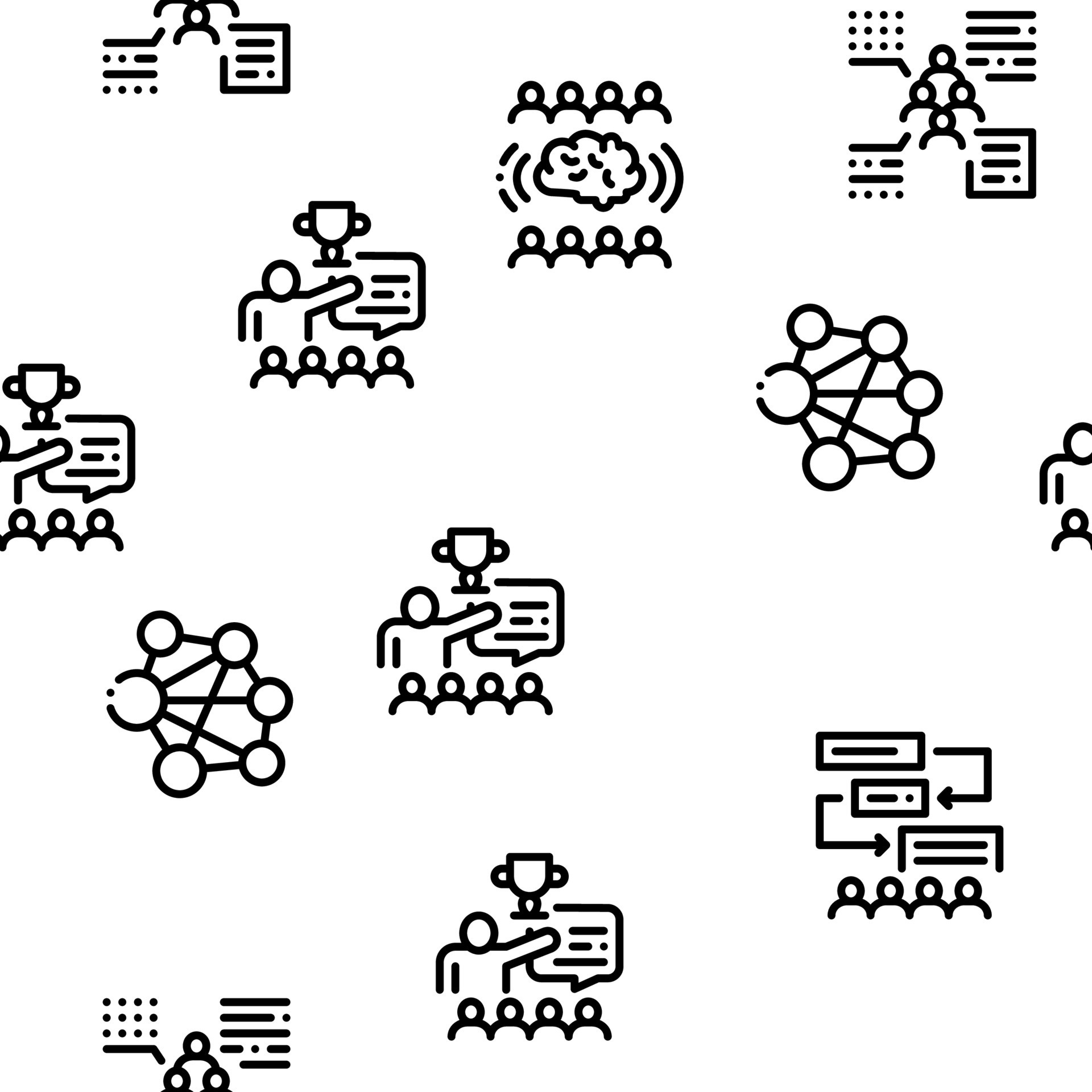 Hackathon Development Seamless Pattern Vector 17389720 Vector Art At