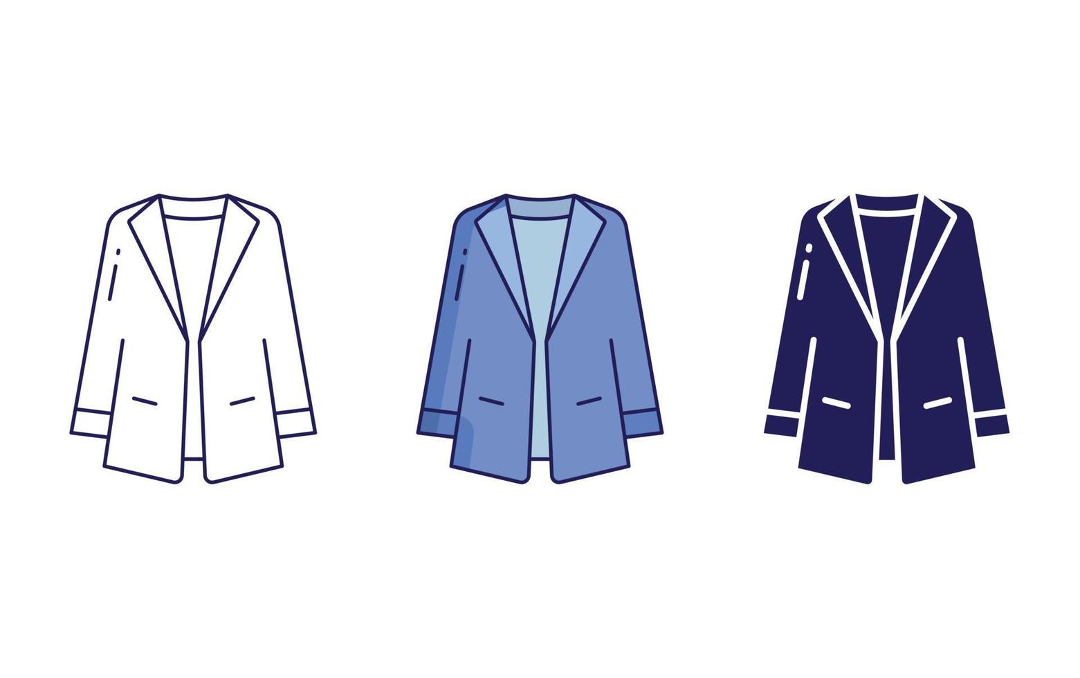 Blazer vector icon 17393499 Vector Art at Vecteezy