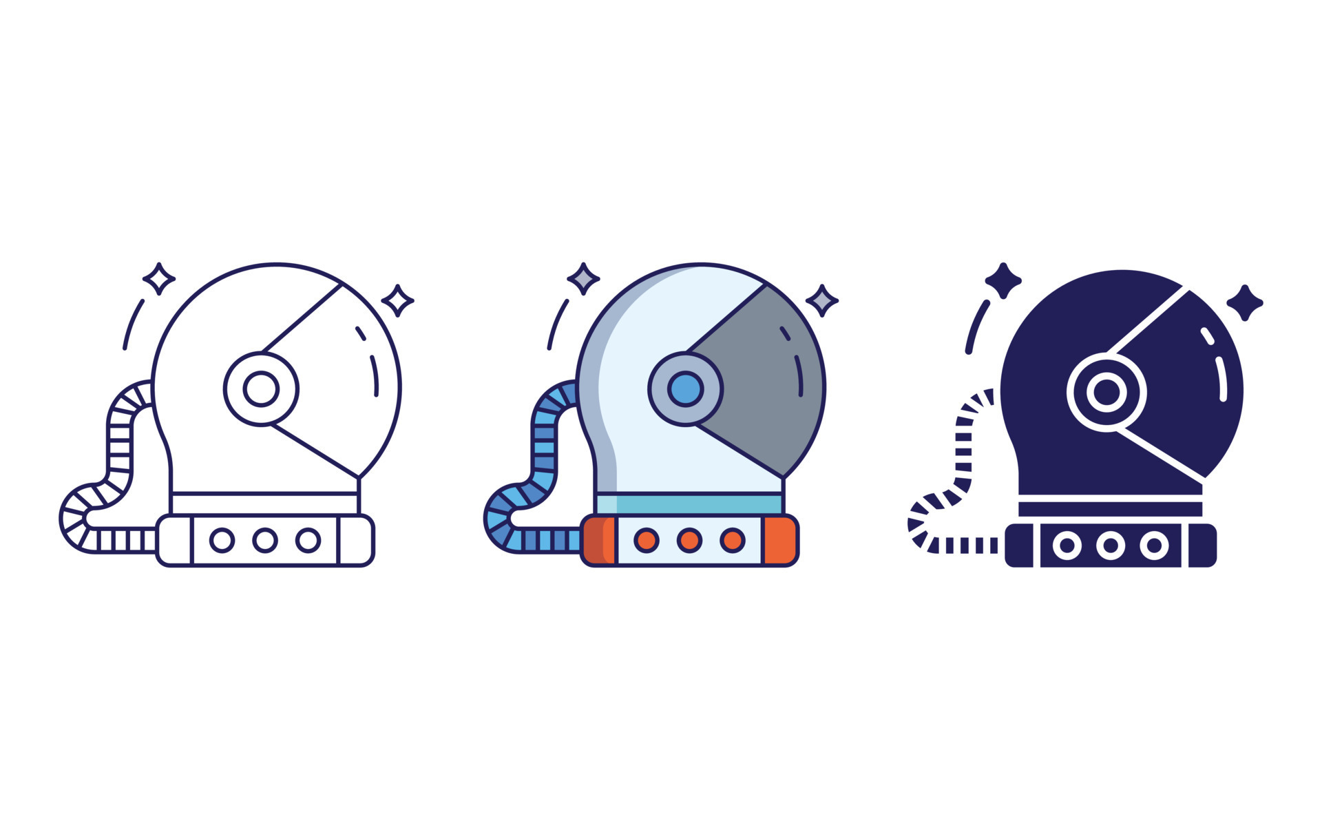 Astronaut Helmet icon 17393532 Vector Art at Vecteezy