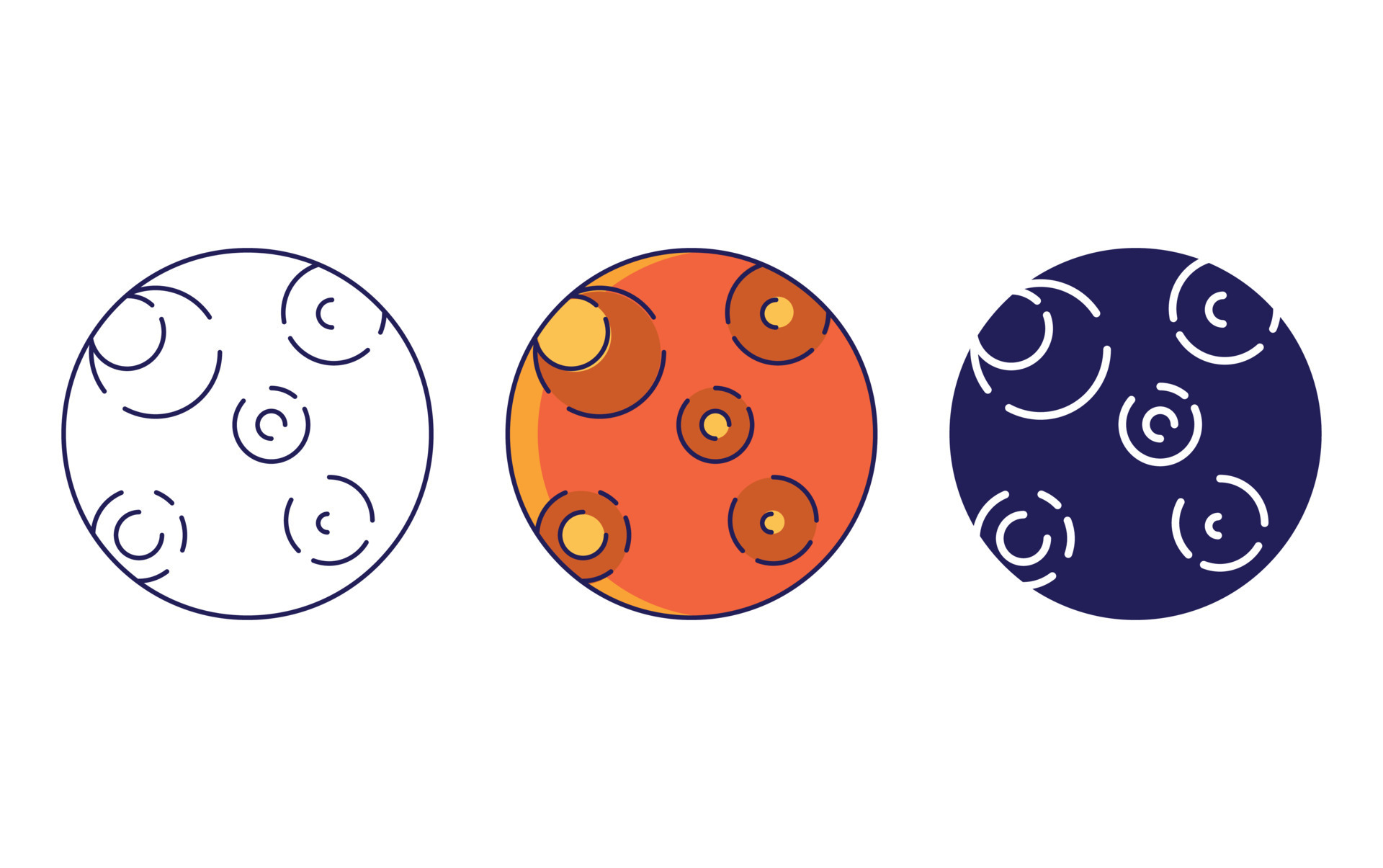 Mars planet icon 17393533 Vector Art at Vecteezy