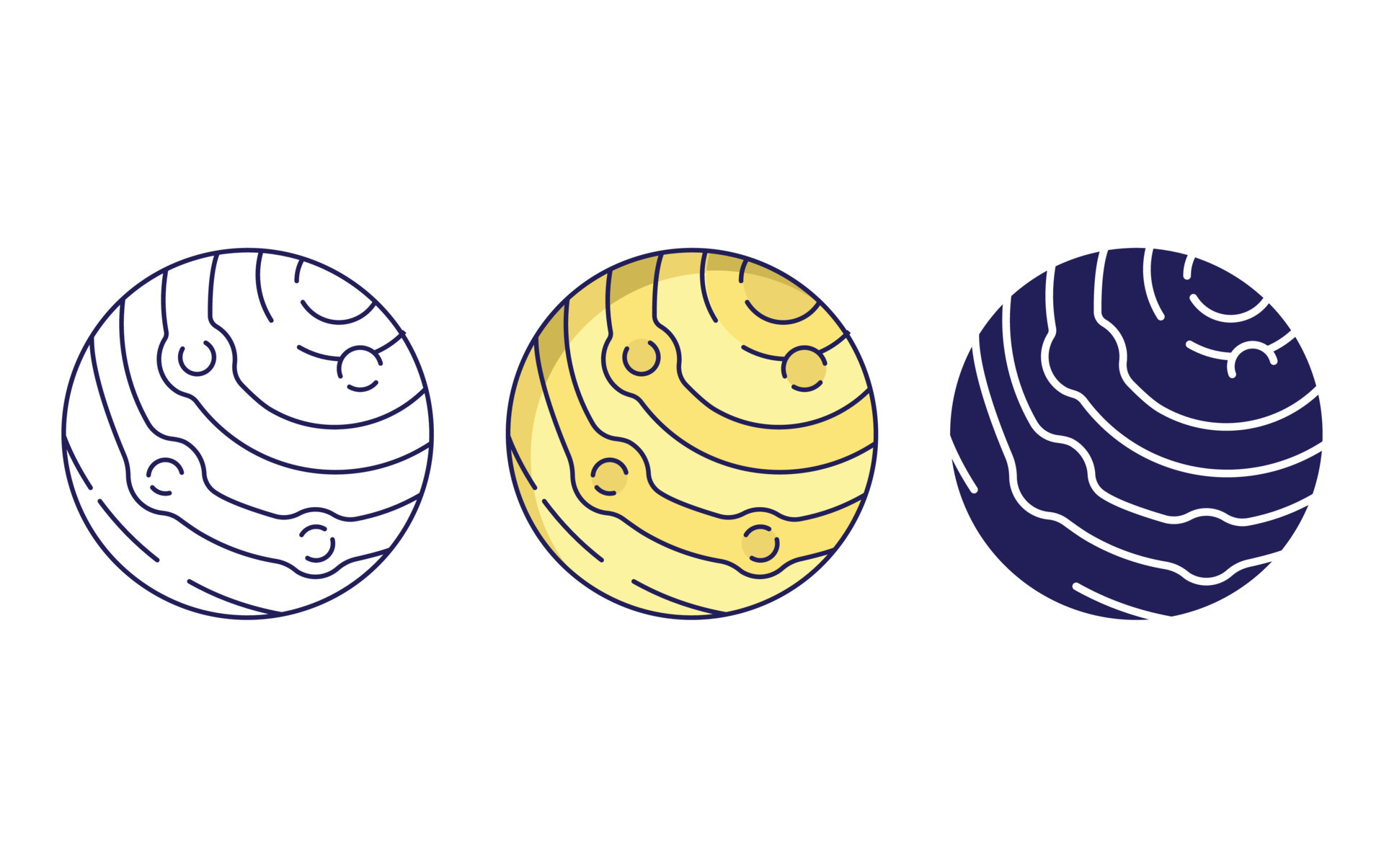 Jupiter Planet icon 17393543 Vector Art at Vecteezy