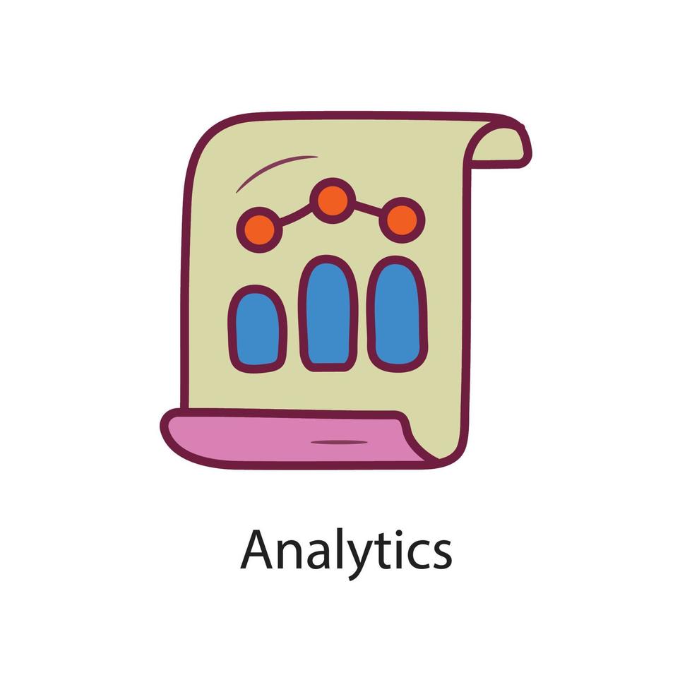 Analytics Filled Outline Icon Design Illustration Data Symbol On White Background Eps 10 File