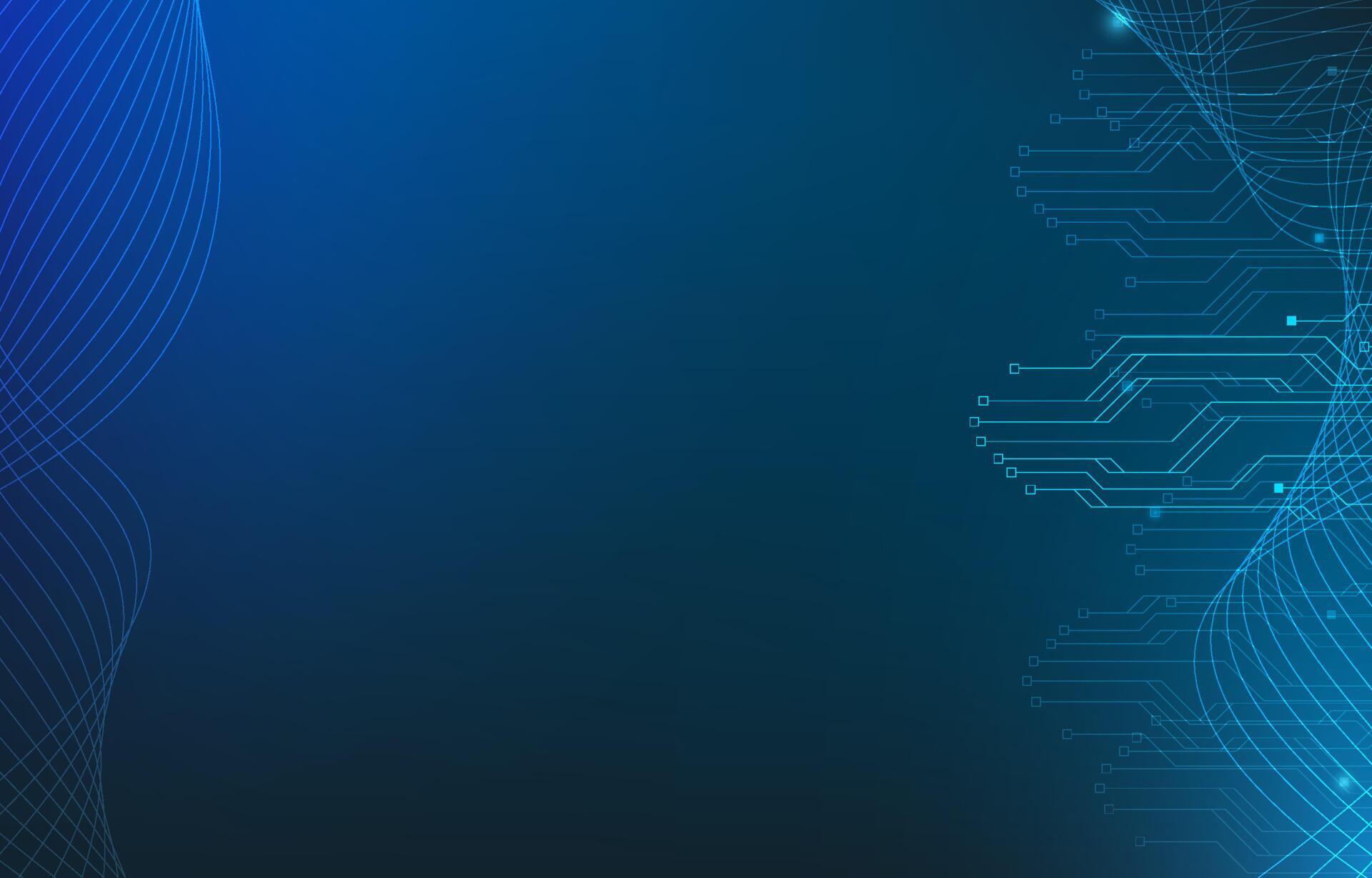 Abstract blue background. Technology big data concept. Glowing color ...