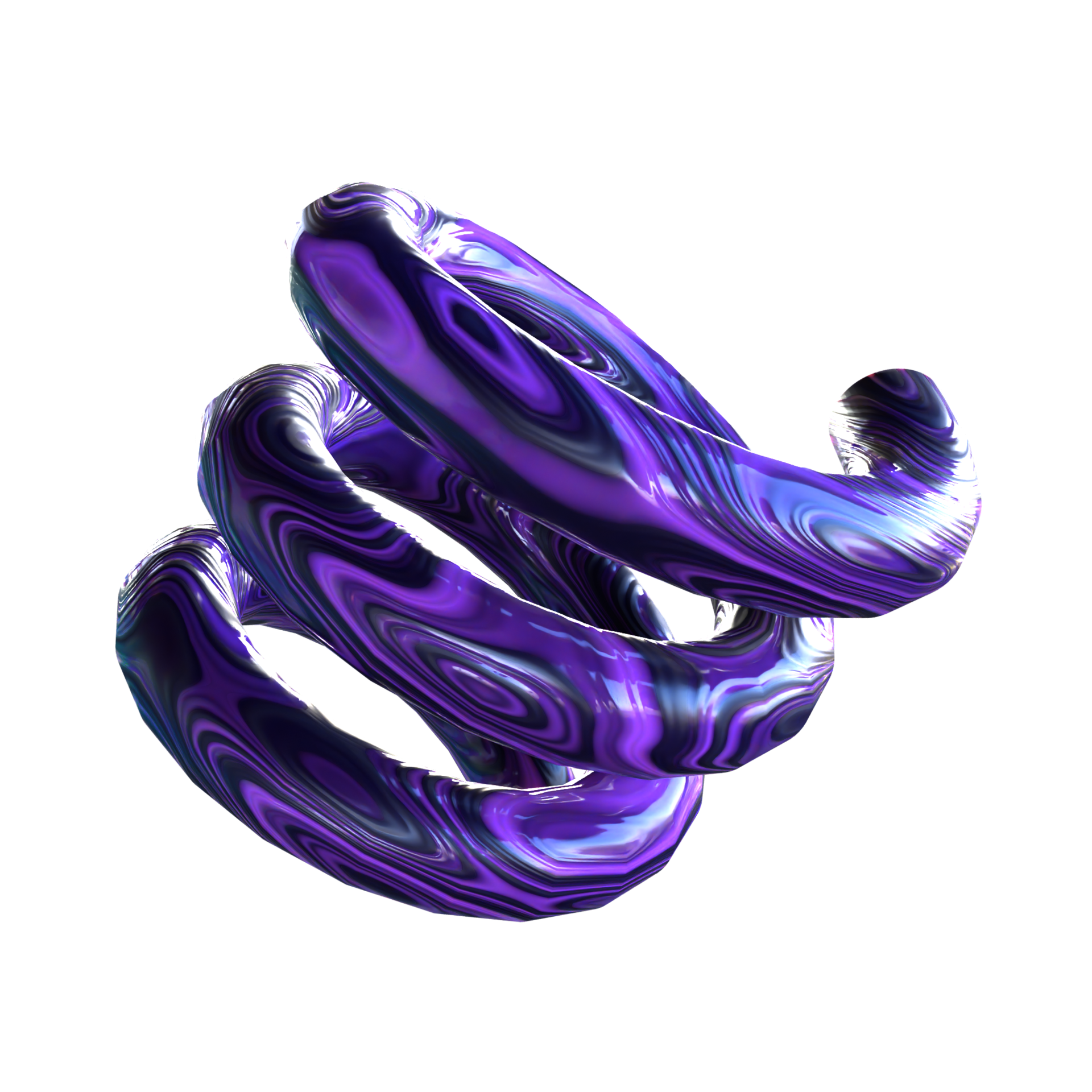 3d Render Abstract Shapes With Liquid Texture 17398654 Png