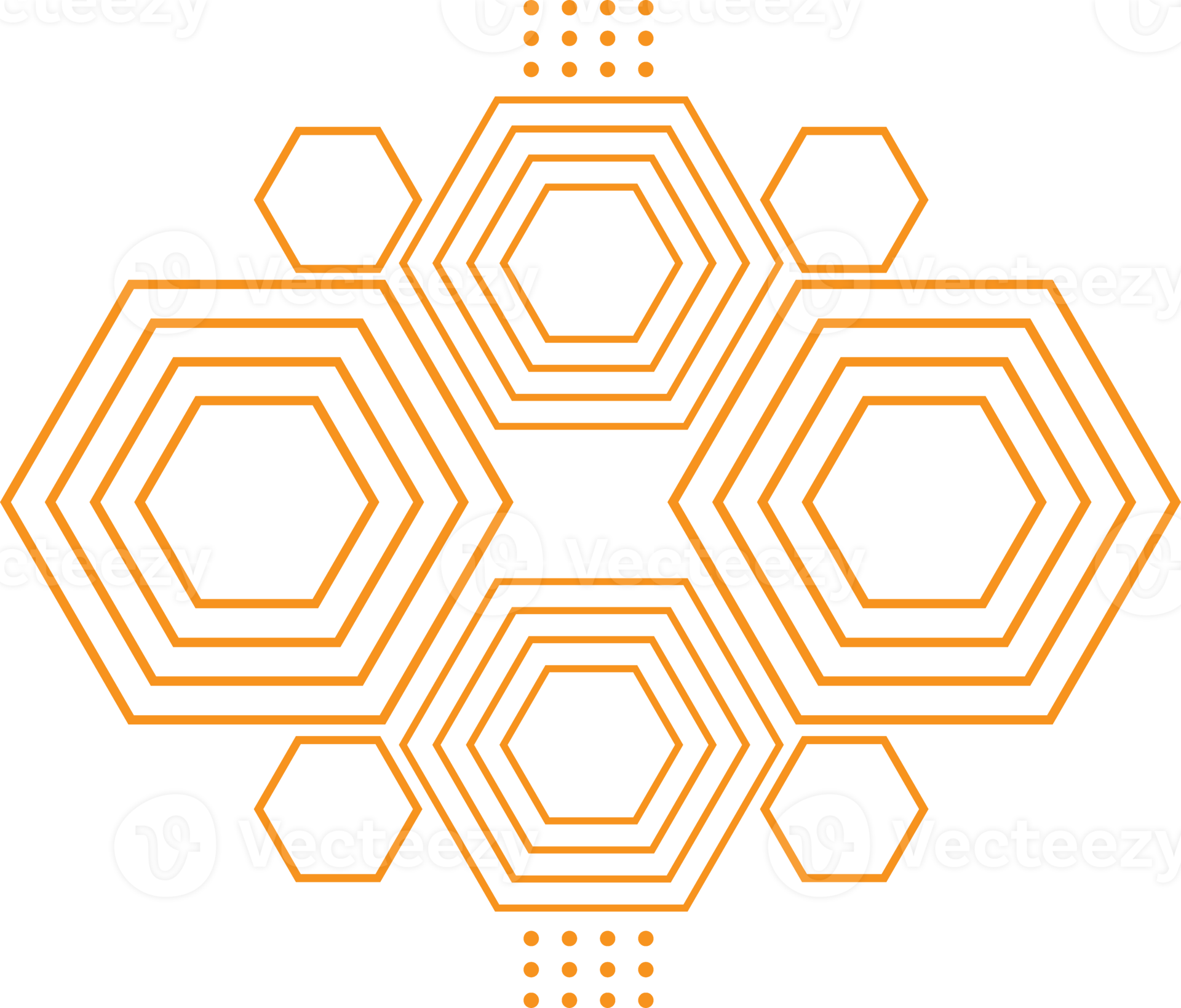 modern geometric hexagonal shape design 17399145 PNG
