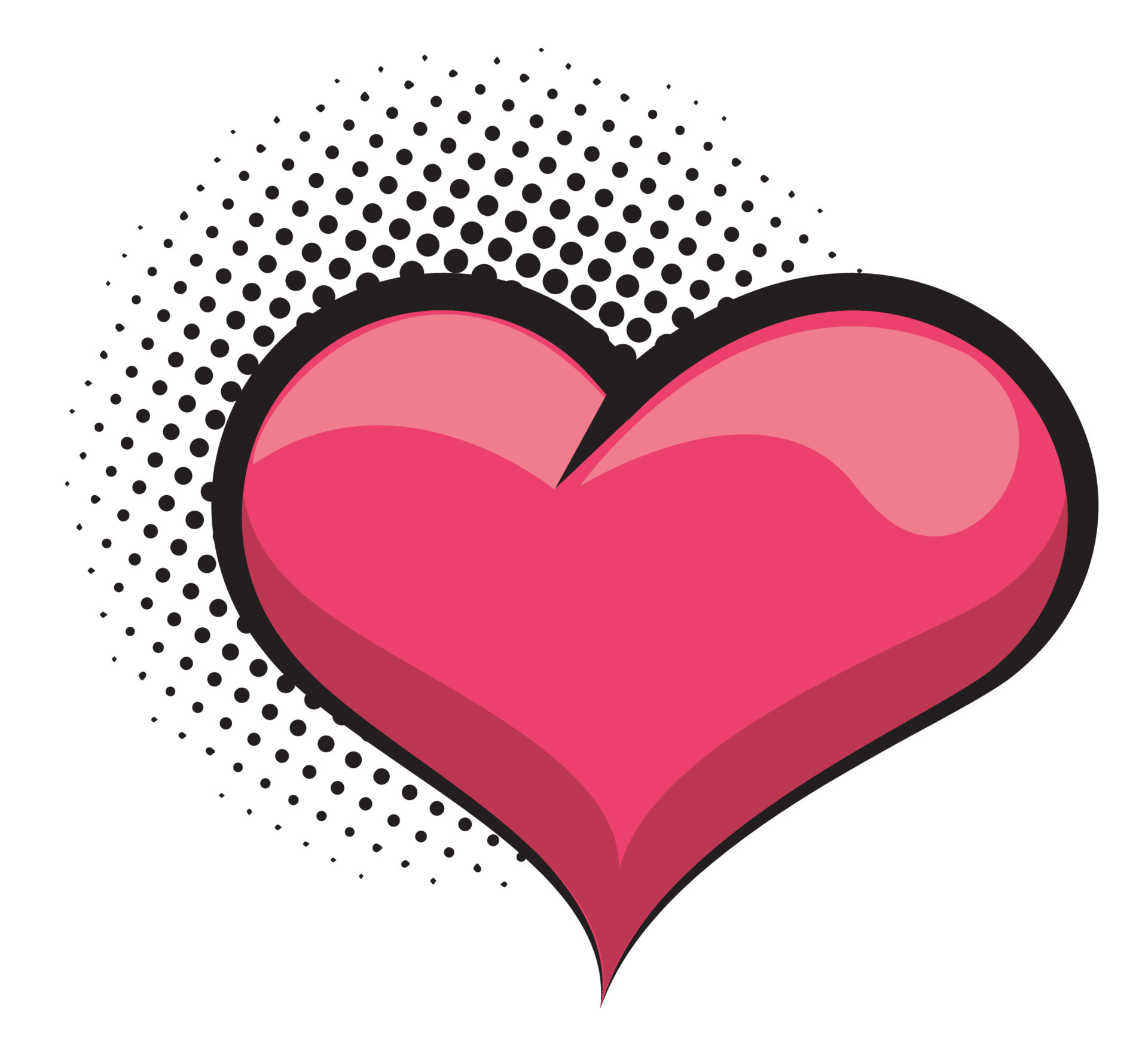 Heart Love Pop Art 17407021 Vector Art At Vecteezy