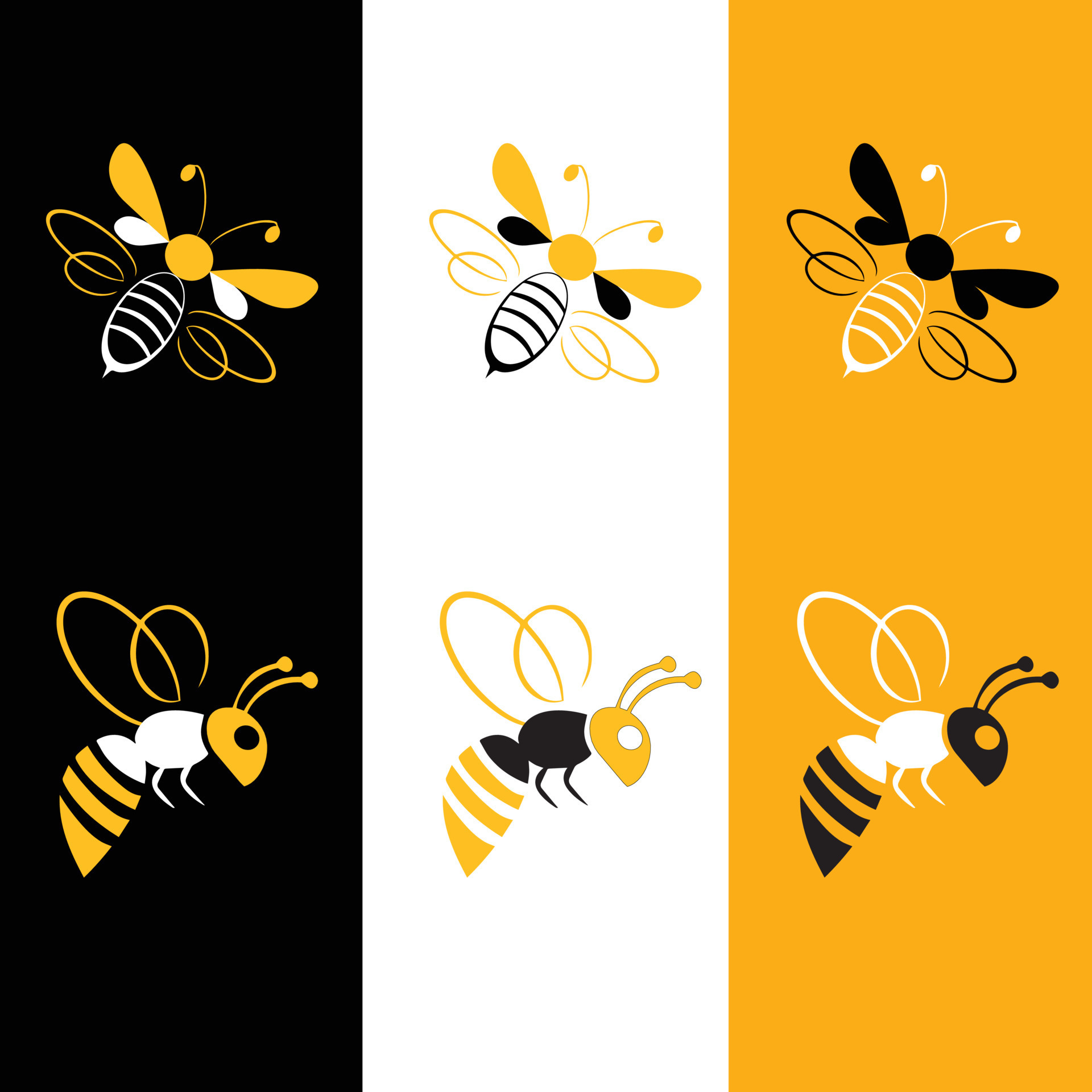 Honey Bee vector art design 17408189 Vector Art at Vecteezy Honey Bee vector art design 17408189 Vector Art at Vecteezy