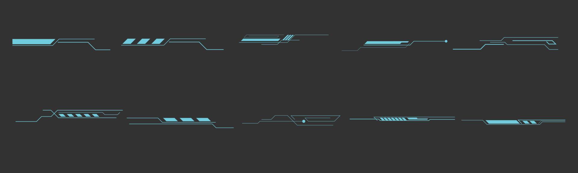 Sci-fi digital interface elements HUD border tech 17413655 Vector Art ... Sci-fi digital interface elements HUD border tech 17413655 Vector Art ...