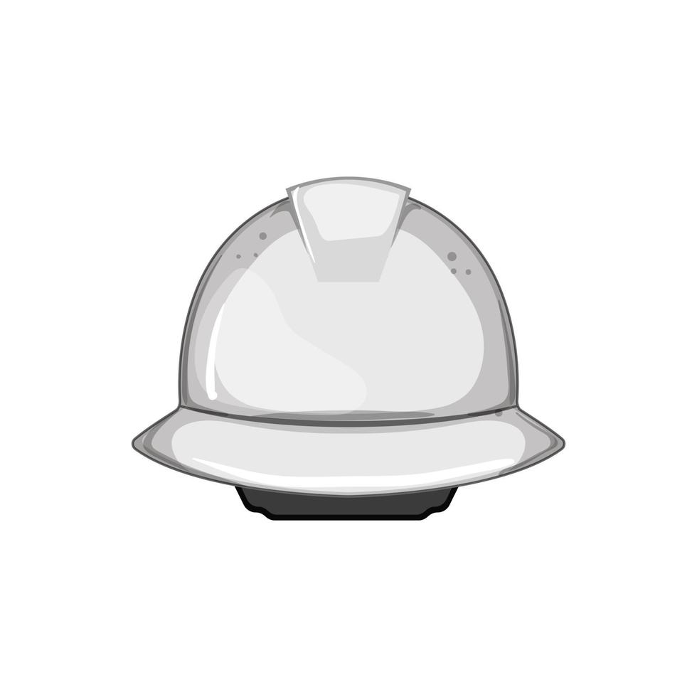 Ilustración De Vector De Dibujos Animados De Constructor De Casco De