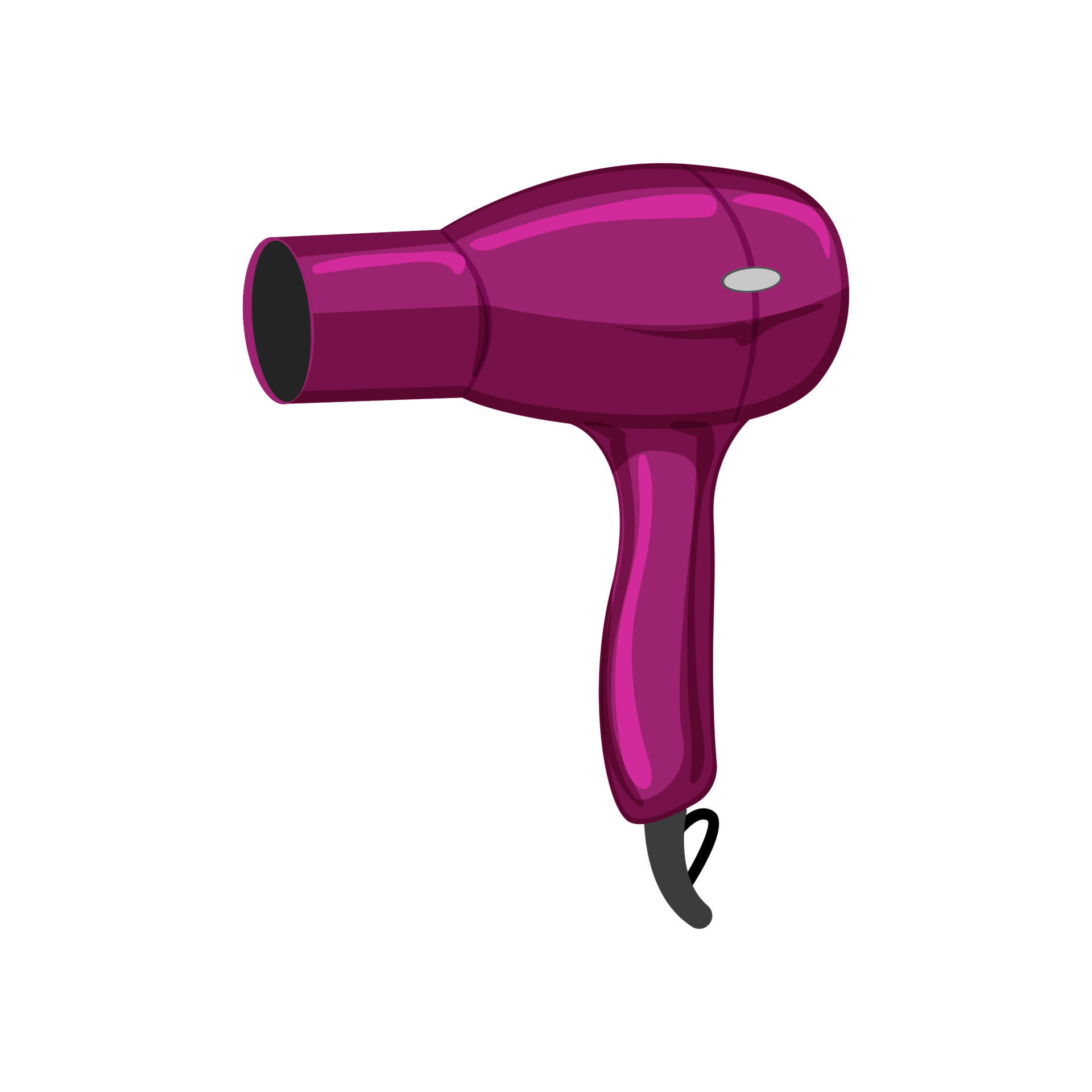 Blow Hair Dryer Cartoon Vector Illustration 17418085 Vector Art At Vecteezy