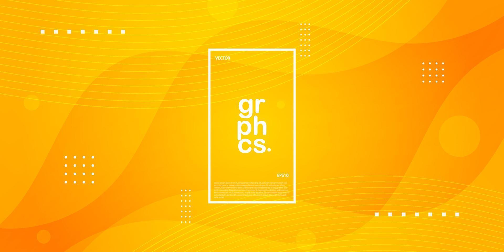 Fondo abstracto de onda naranja con degradado brillante. fondo simple ...