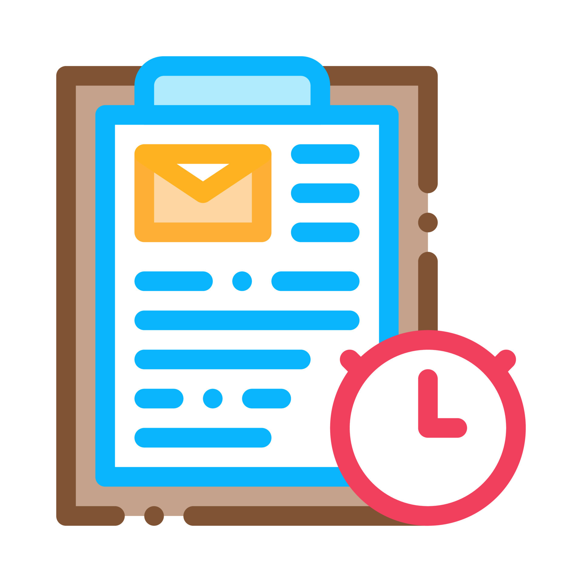 Package Time Agreement Postal Transportation Company Icon Vector ...