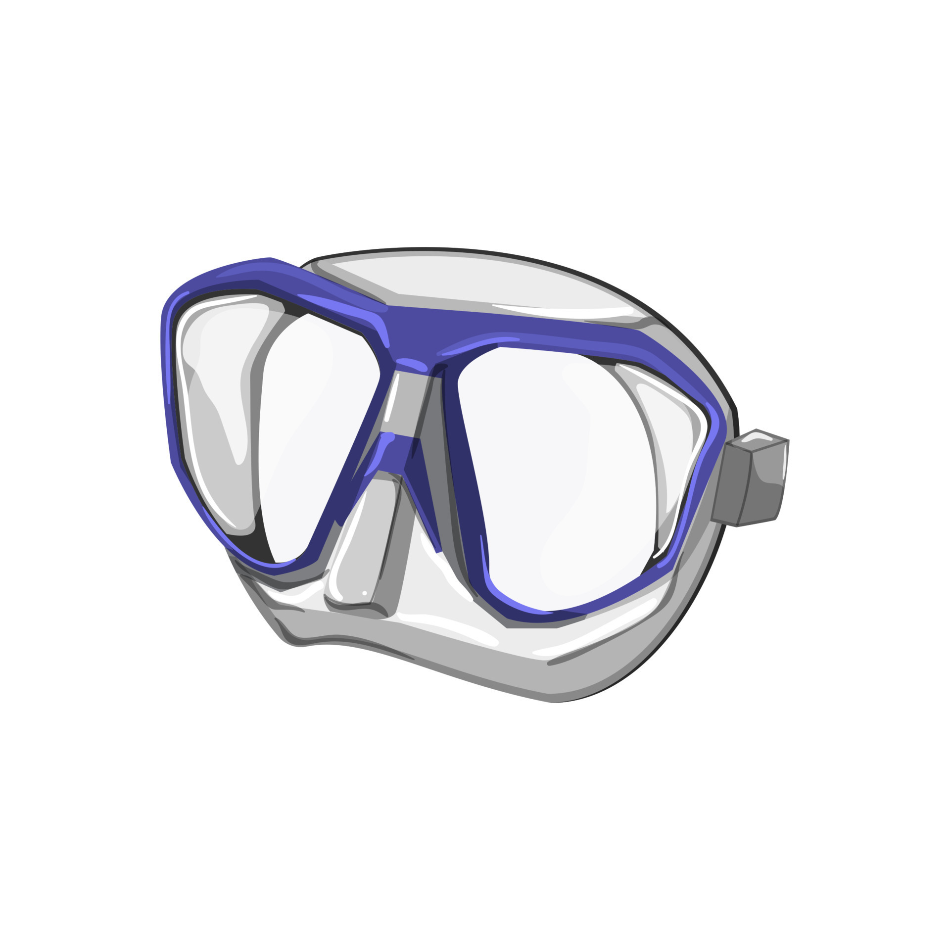 Scuba Diving Mask Cartoon Vector Illustration 17419486 Vector Art At Vecteezy