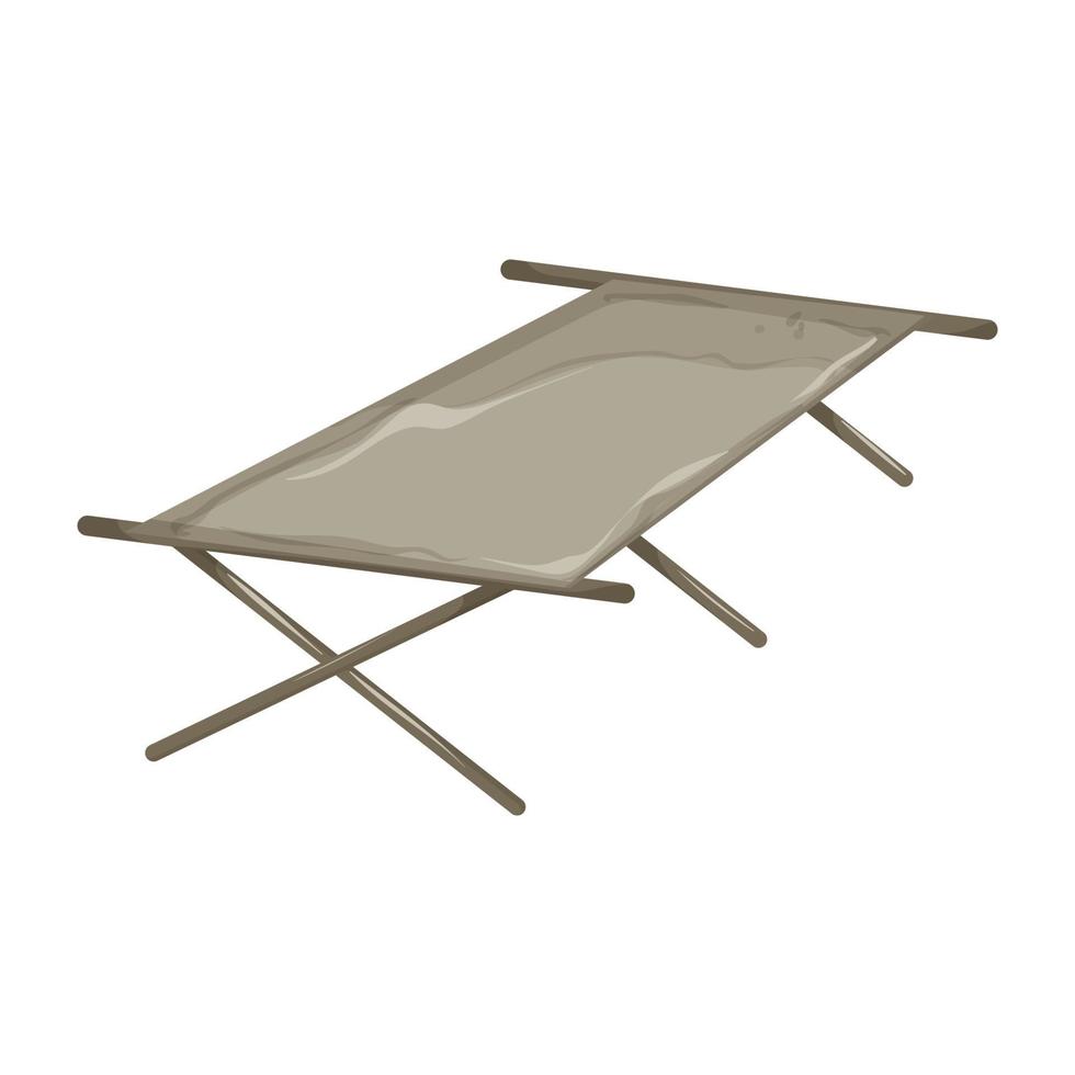 Bed Cot Camp Cartoon Vector Illustration 17419799 Vector Art At Vecteezy