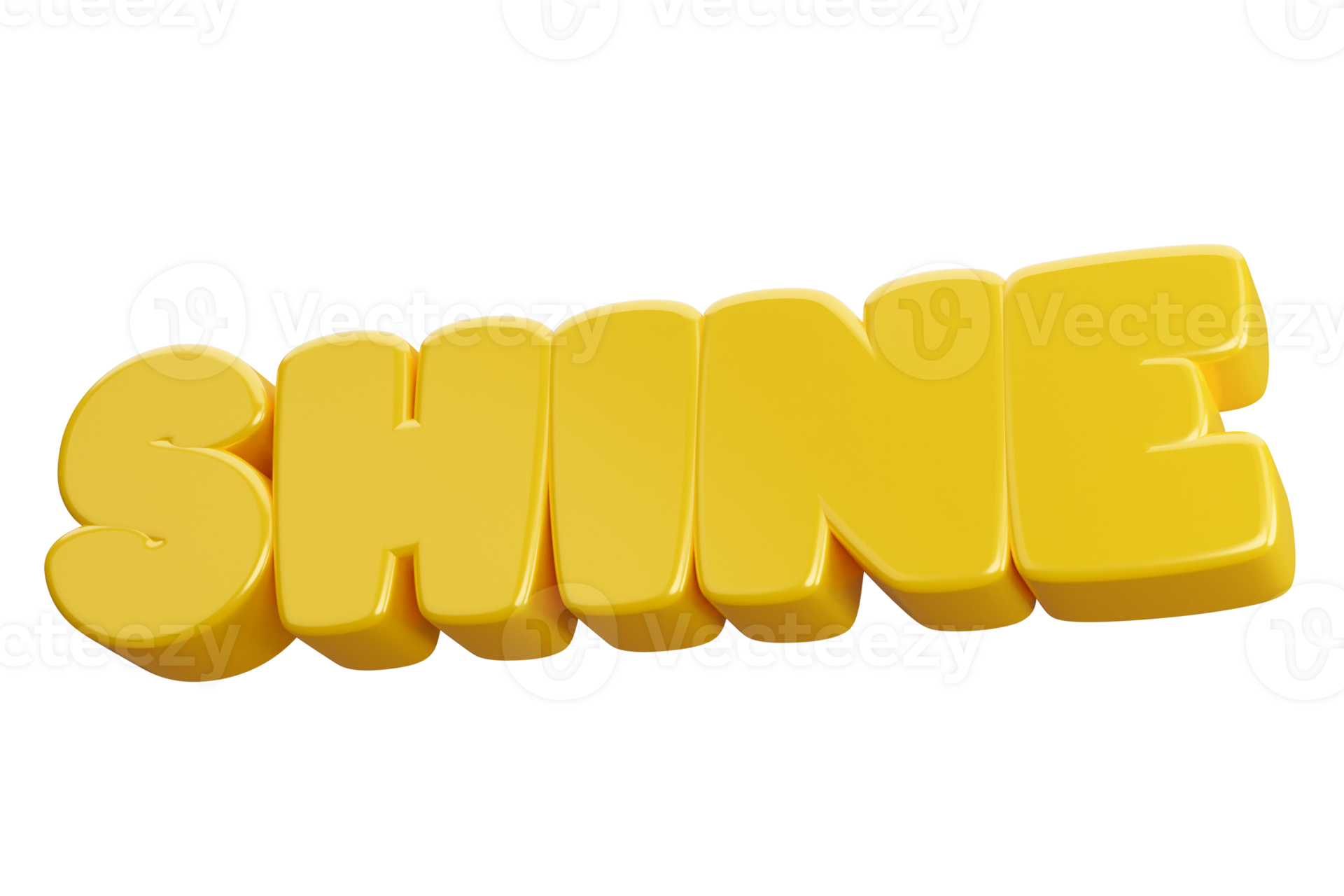 shine 3d word text 17421188 PNG