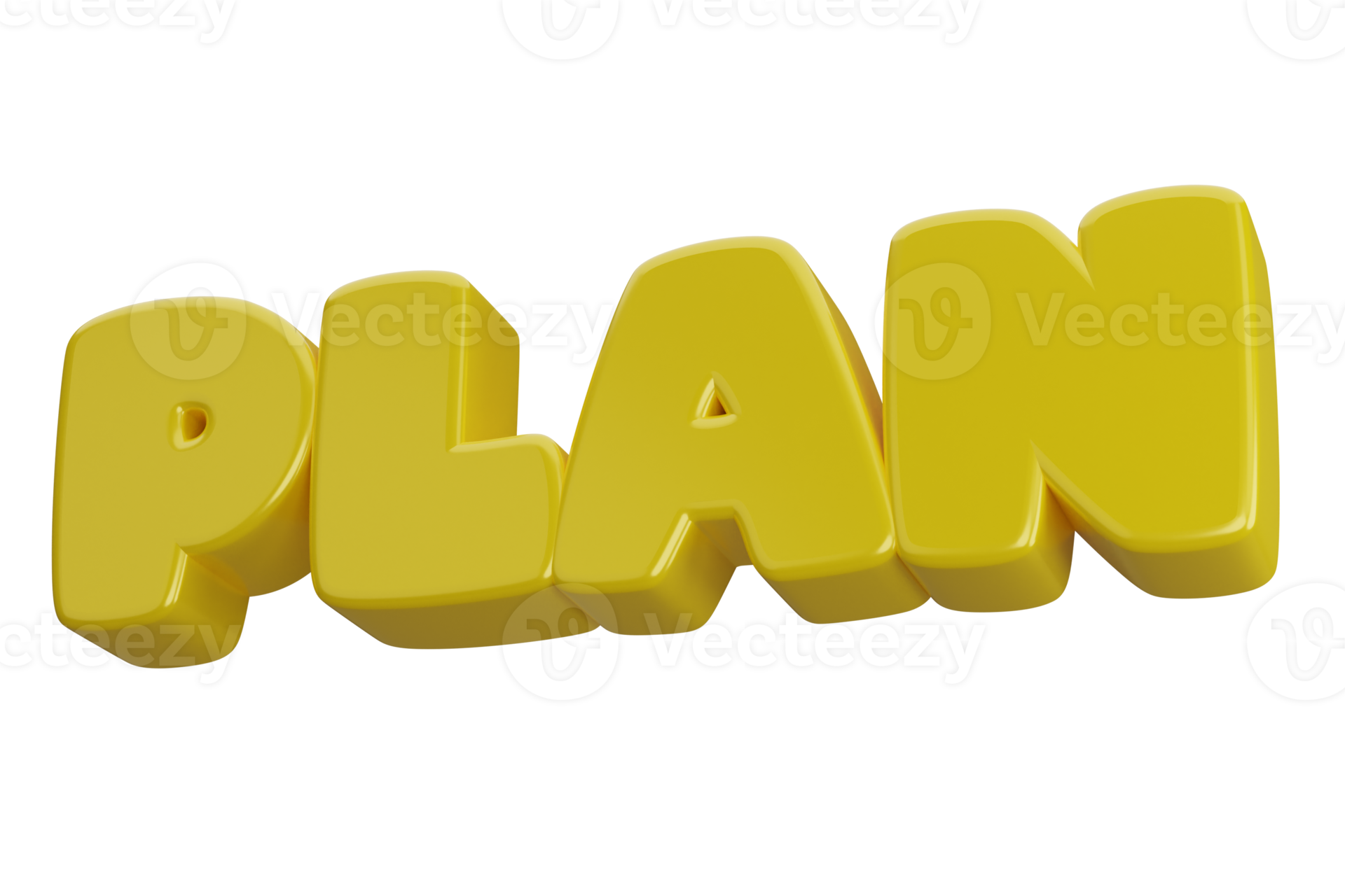 plan 3d word text 17421201 PNG