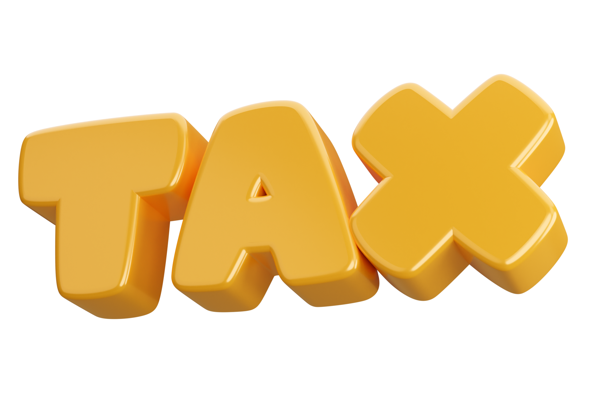 tax 3d word text 17421202 PNG