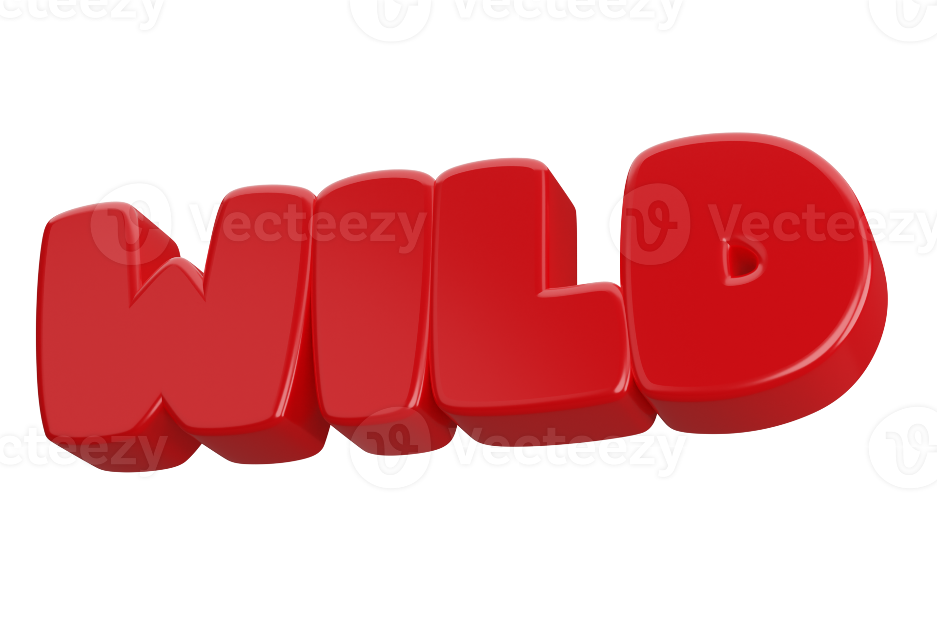 wild 3d word text 17421224 PNG