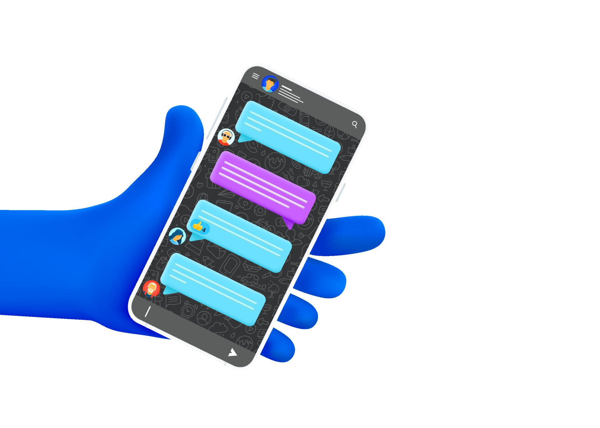 Man holding modern smartphone. Modern smartphone messenger app 17422479 ... Man holding modern smartphone. Modern smartphone messenger app 17422479 ...
