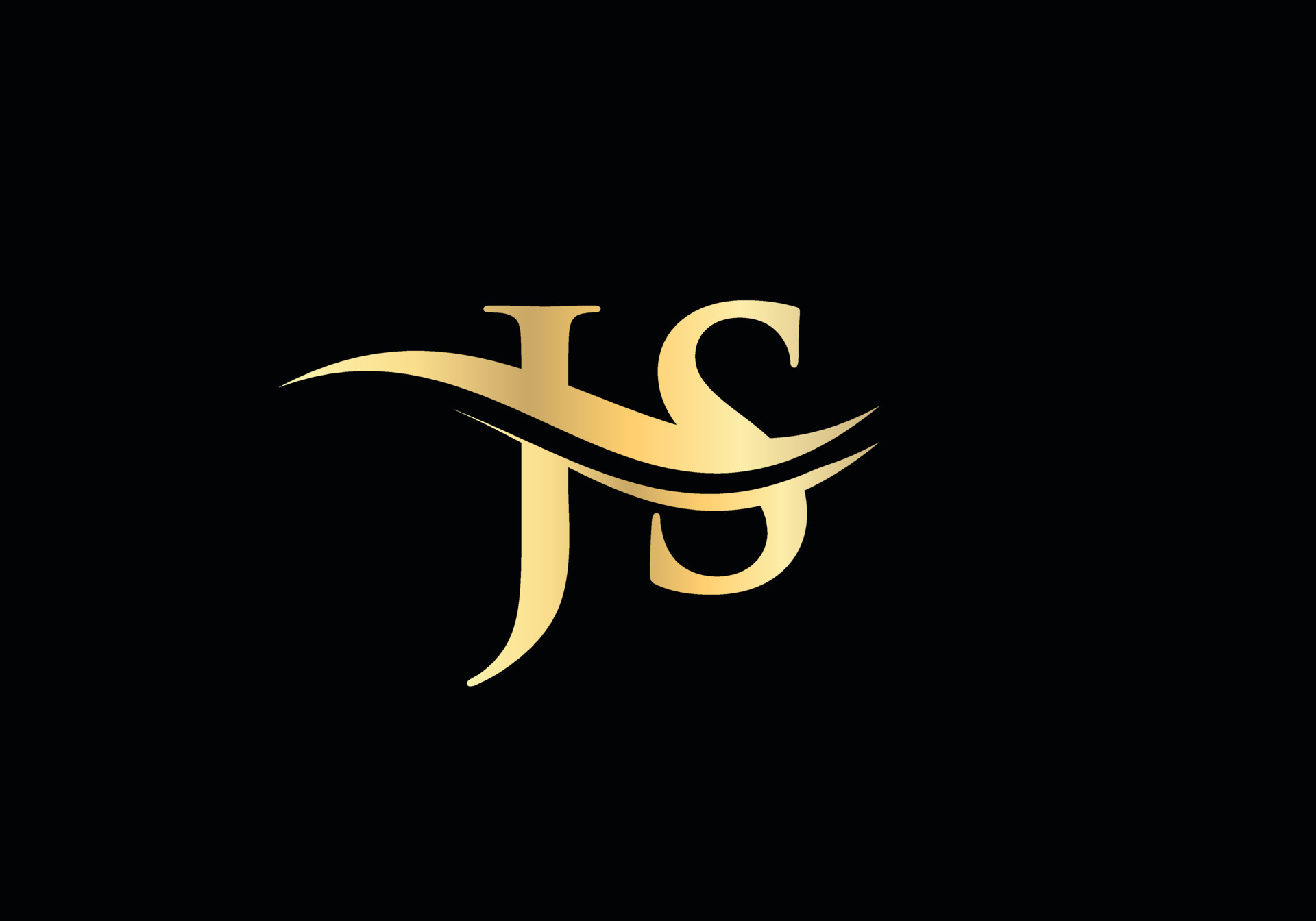 JS Linked Logo for business and company identity. Creative Letter JS ...