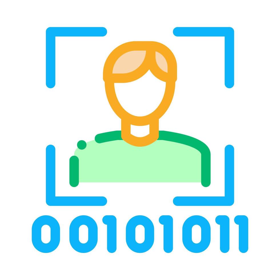Human Binary Code Icon Vector Outline Illustration 17430259 Vector Art ... Human Binary Code Icon Vector Outline Illustration 17430259 Vector Art ...