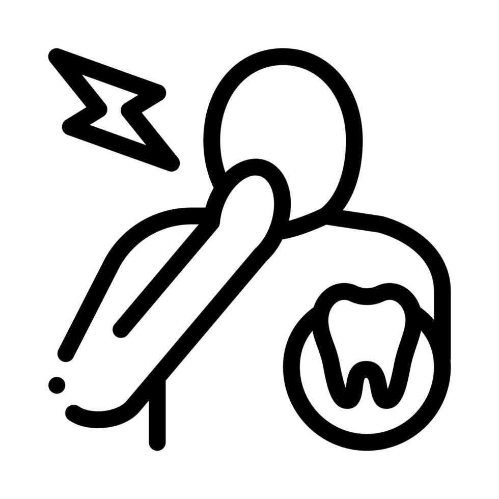Toothache Icon Vector Outline Illustration 17430365 Vector Art at Vecteezy Toothache Icon Vector Outline Illustration 17430365 Vector Art at Vecteezy