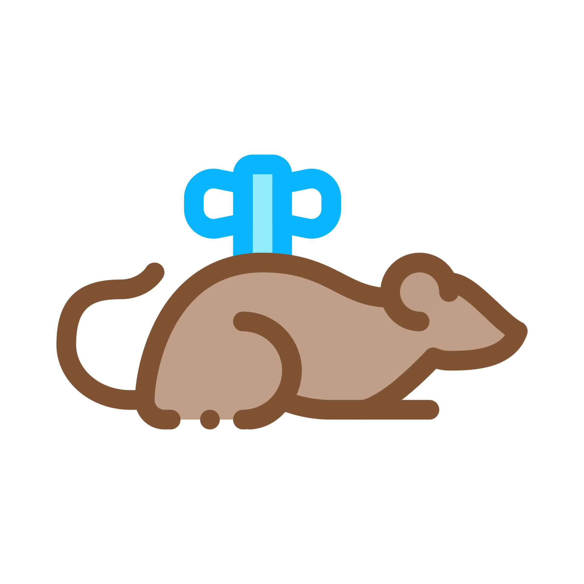 Clockwork Mouse Icon Vector Outline Illustration 17430443 Vector Art At Vecteezy