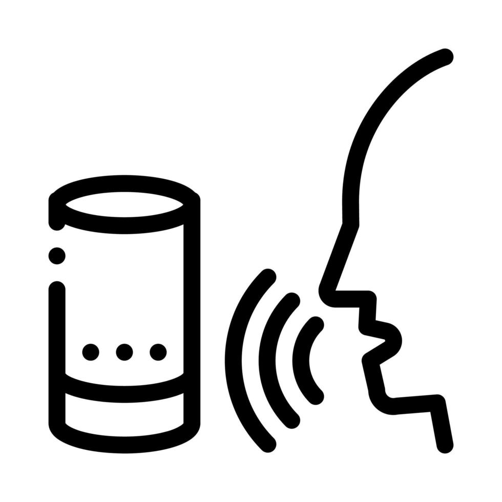 Sound Column Voice Control Icon Vector Illustration 17430544 Vector Art ...
