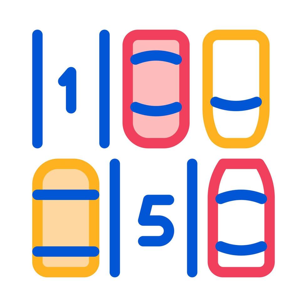 Parking Place Numbering Icon Vector Outline Illustration 17432088 ...