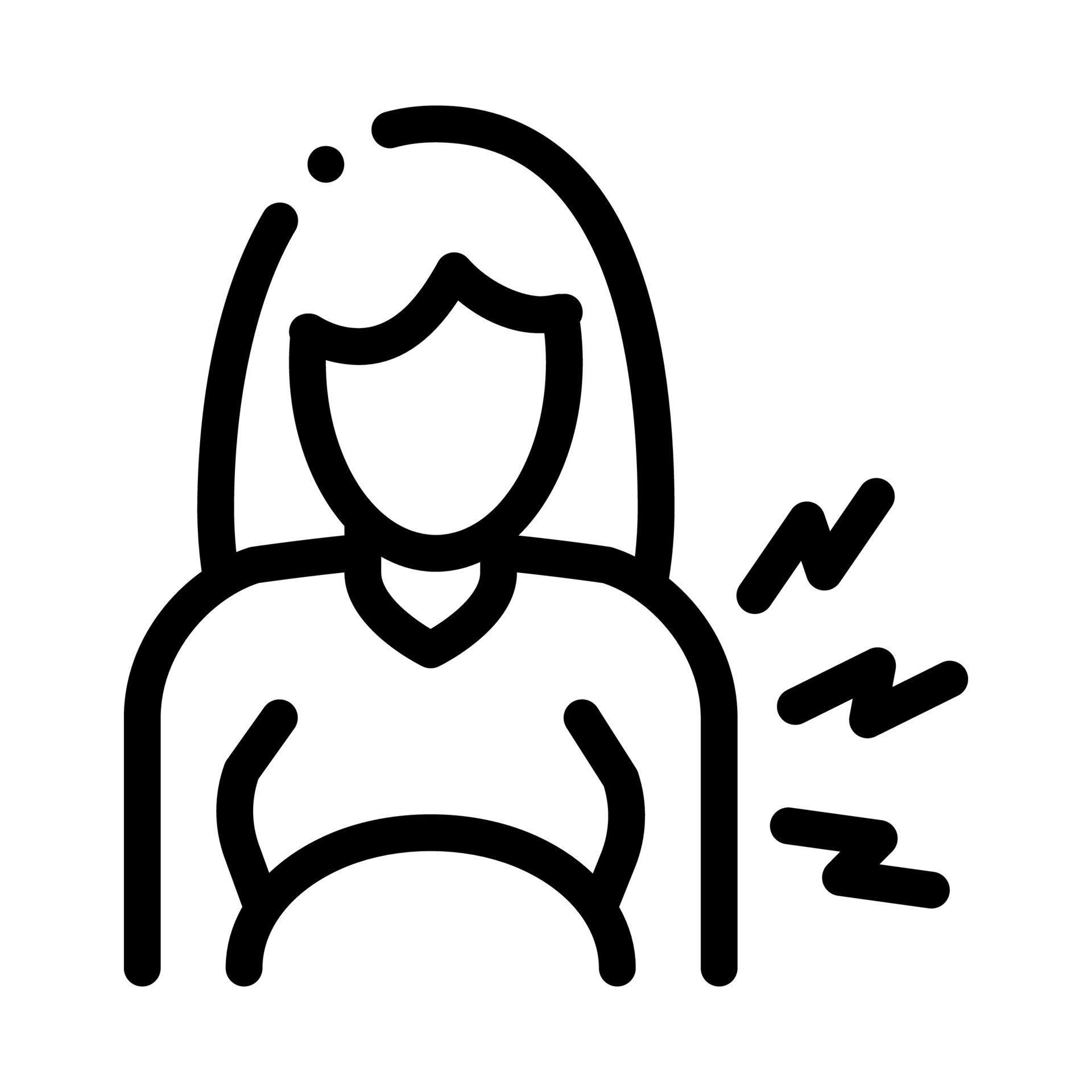 Contractions Pregnant Woman Black Icon Vector Illustration 17433559