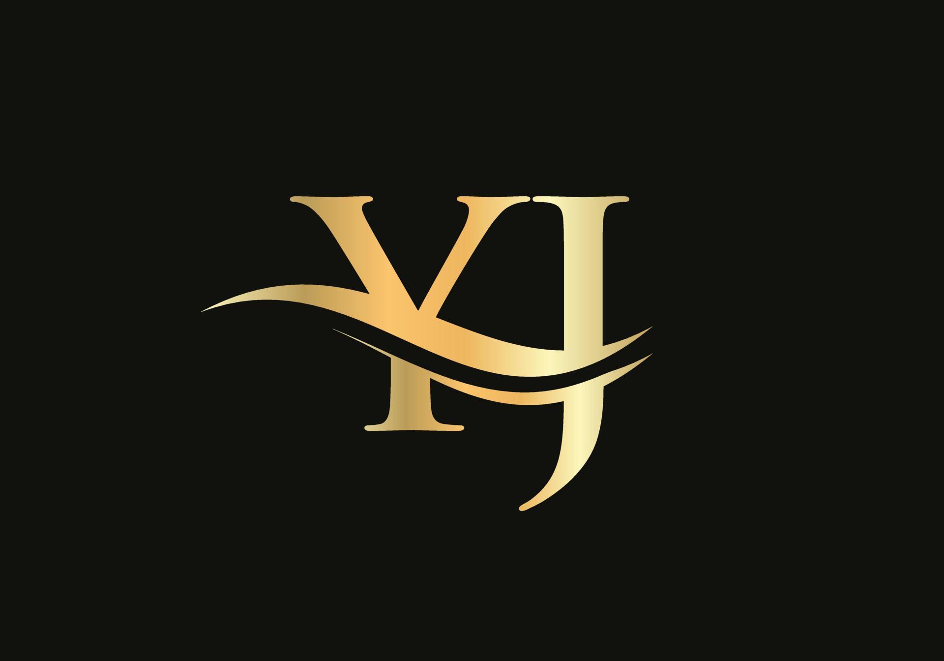 Letter YJ Logo Design for business and company identity. Creative YJ letter with luxury concept ...