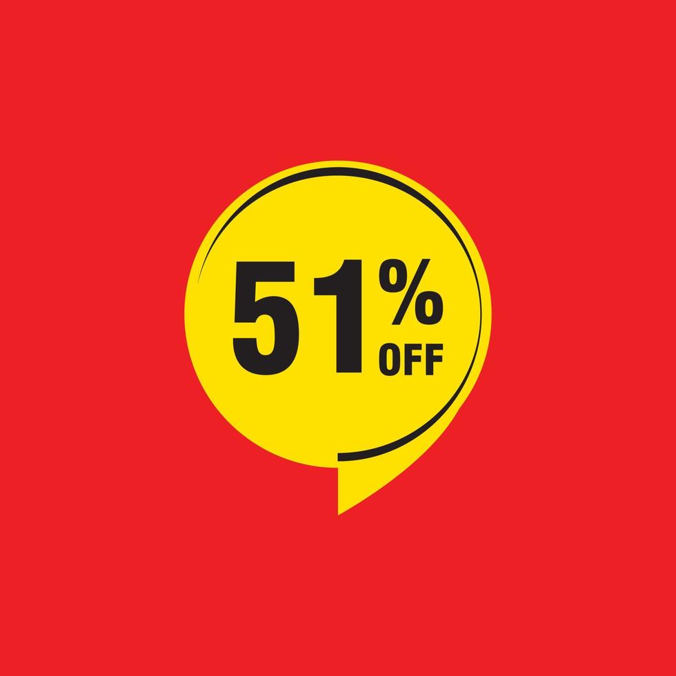 51 discount, Sales Vector badges for Labels, , Stickers, Banners, Tags, Web Stickers, New offer ...