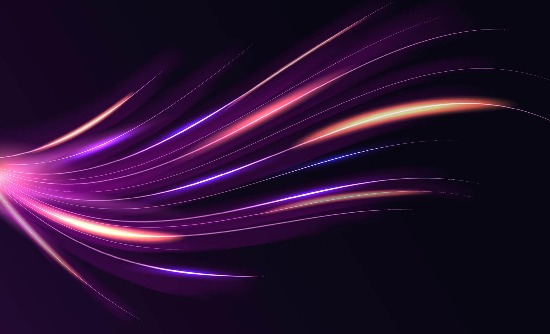 Modern abstract high speed light effect. Technology futuristic dynamic ...